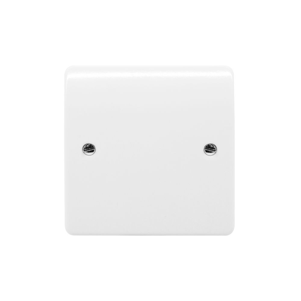 Blank Plate 1 gang Blankplate White | Mr Resistor Lighting