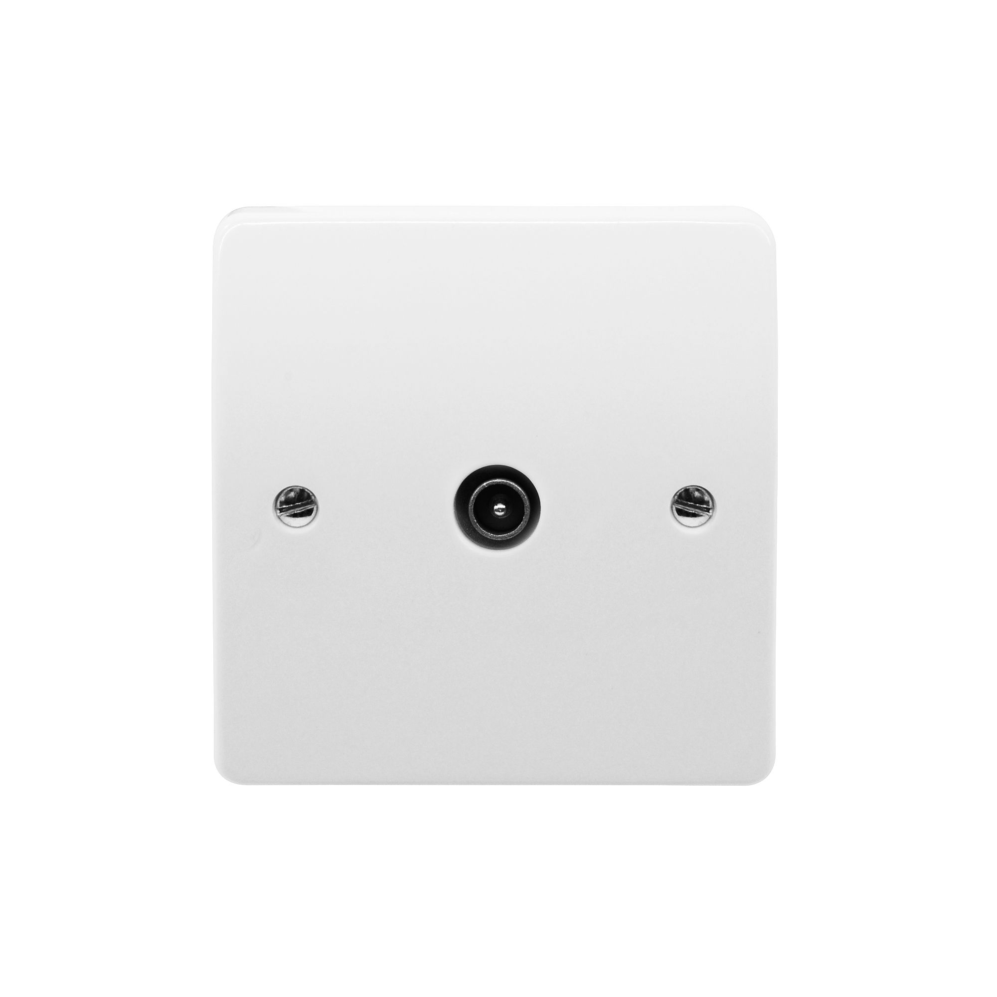 MK Logic Plus TV Socket 1 gang single TV outlet White | Mr Resistor ...