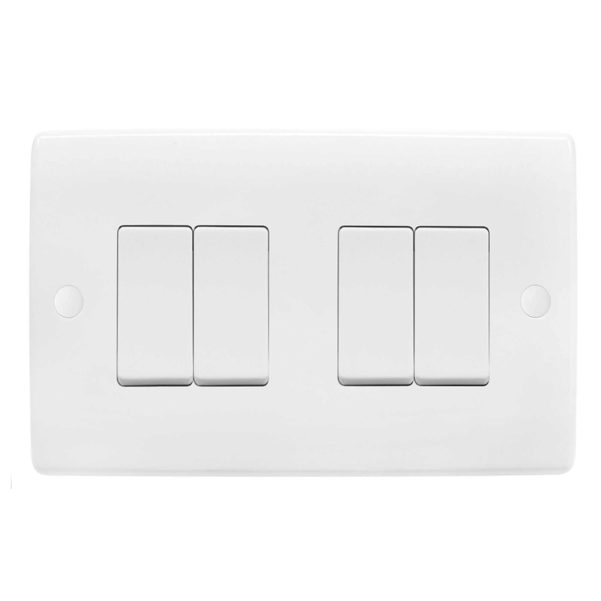 Rocker Switch 4 Gang 10A 2 Way | Mr Resistor Lighting