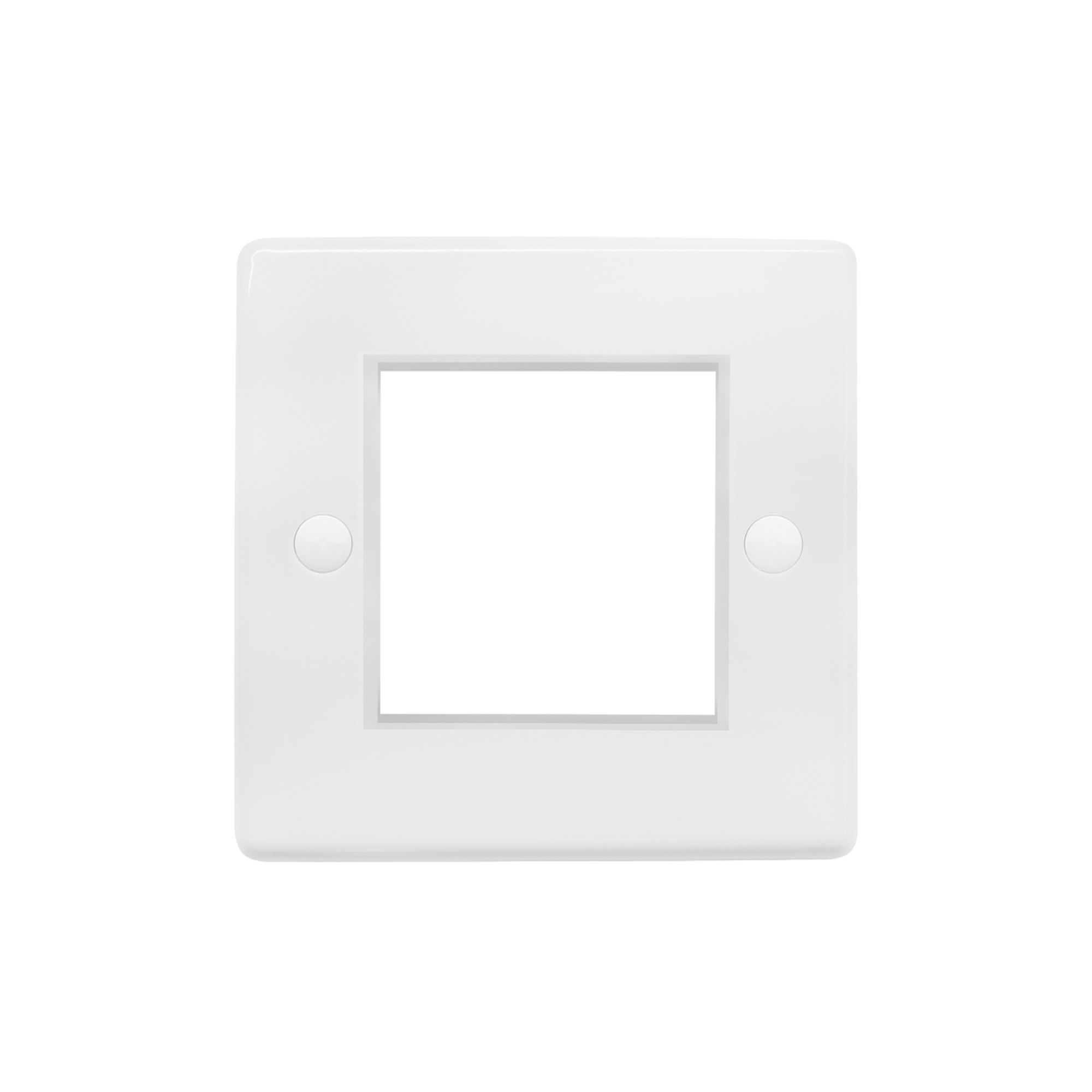 Euro Plate 2 Gang 2 Module Euro Plate (Plate Only) | Mr Resistor Lighting
