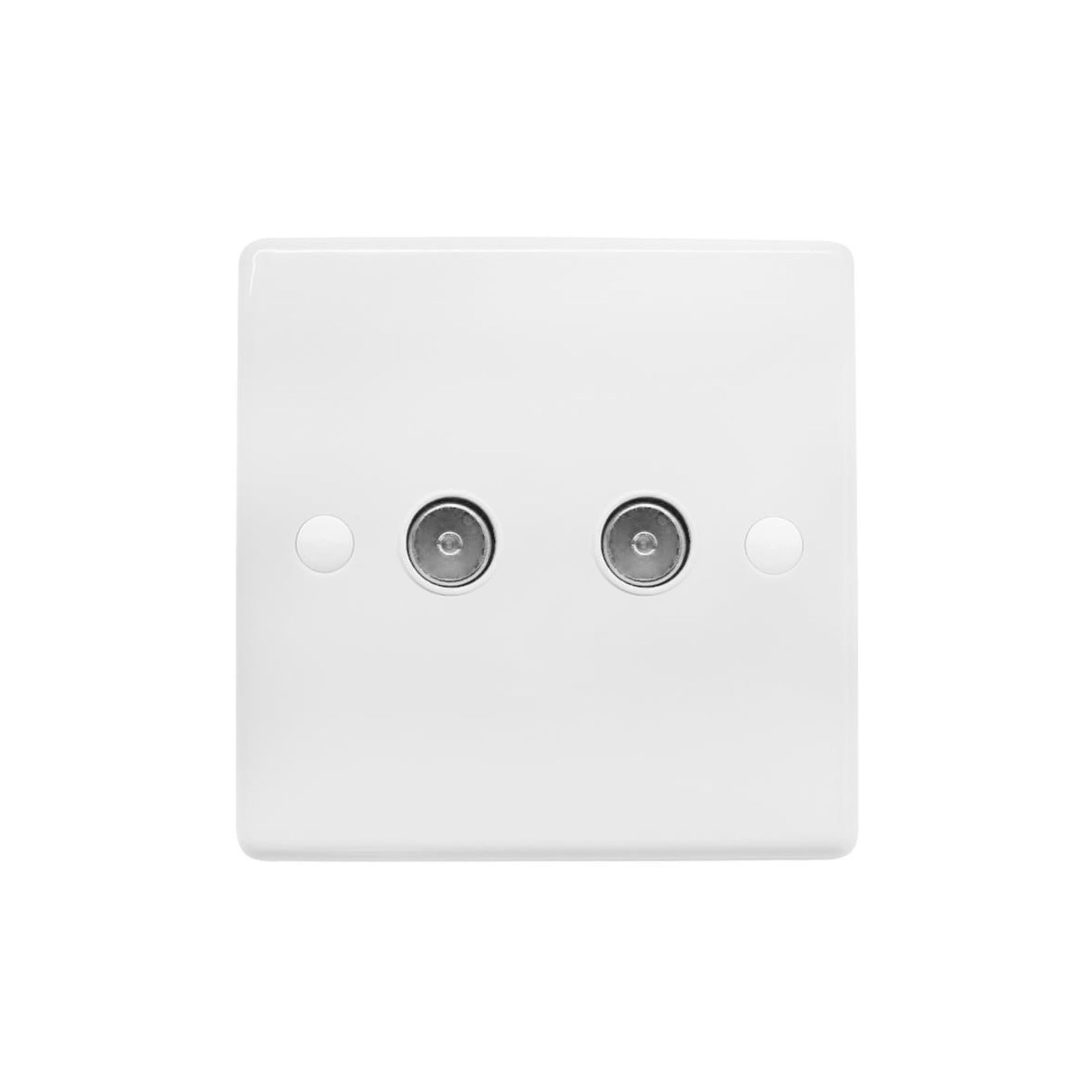 TV Socket 2 gang Television, Television/FM | Mr Resistor Lighting