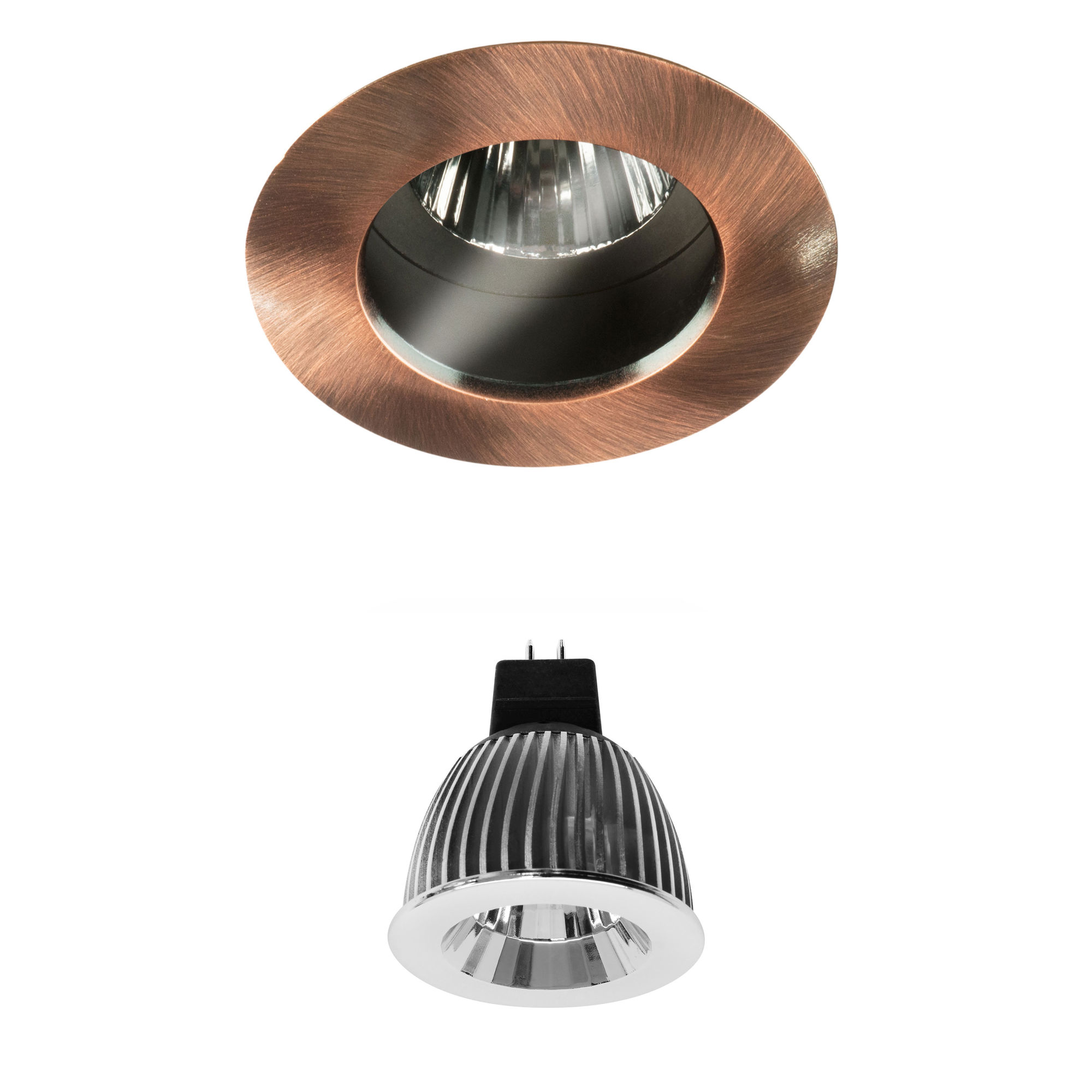 Elegant Fixed Downlight Clear IP54 Reality LED MR16 Warm White (3000K ...