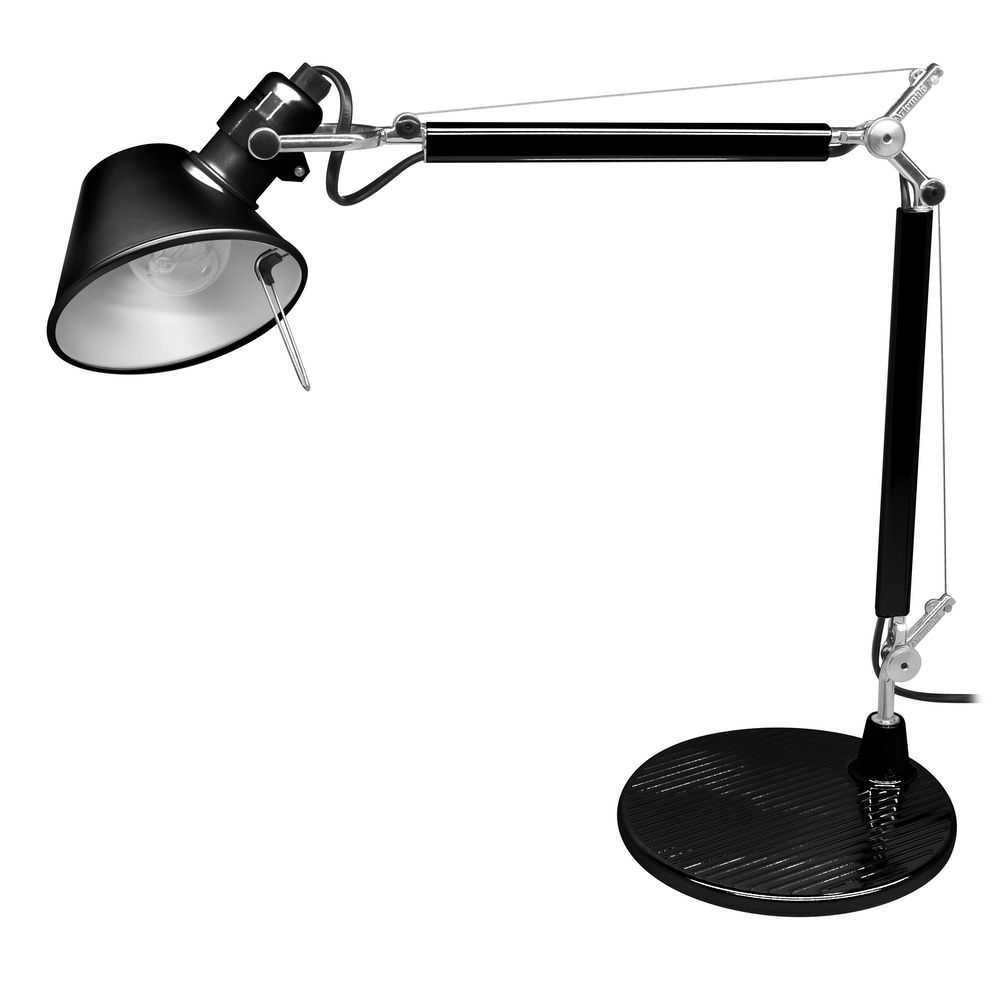 Tolomeo Micro Arm & Base Black 40W | Mr Resistor Lighting