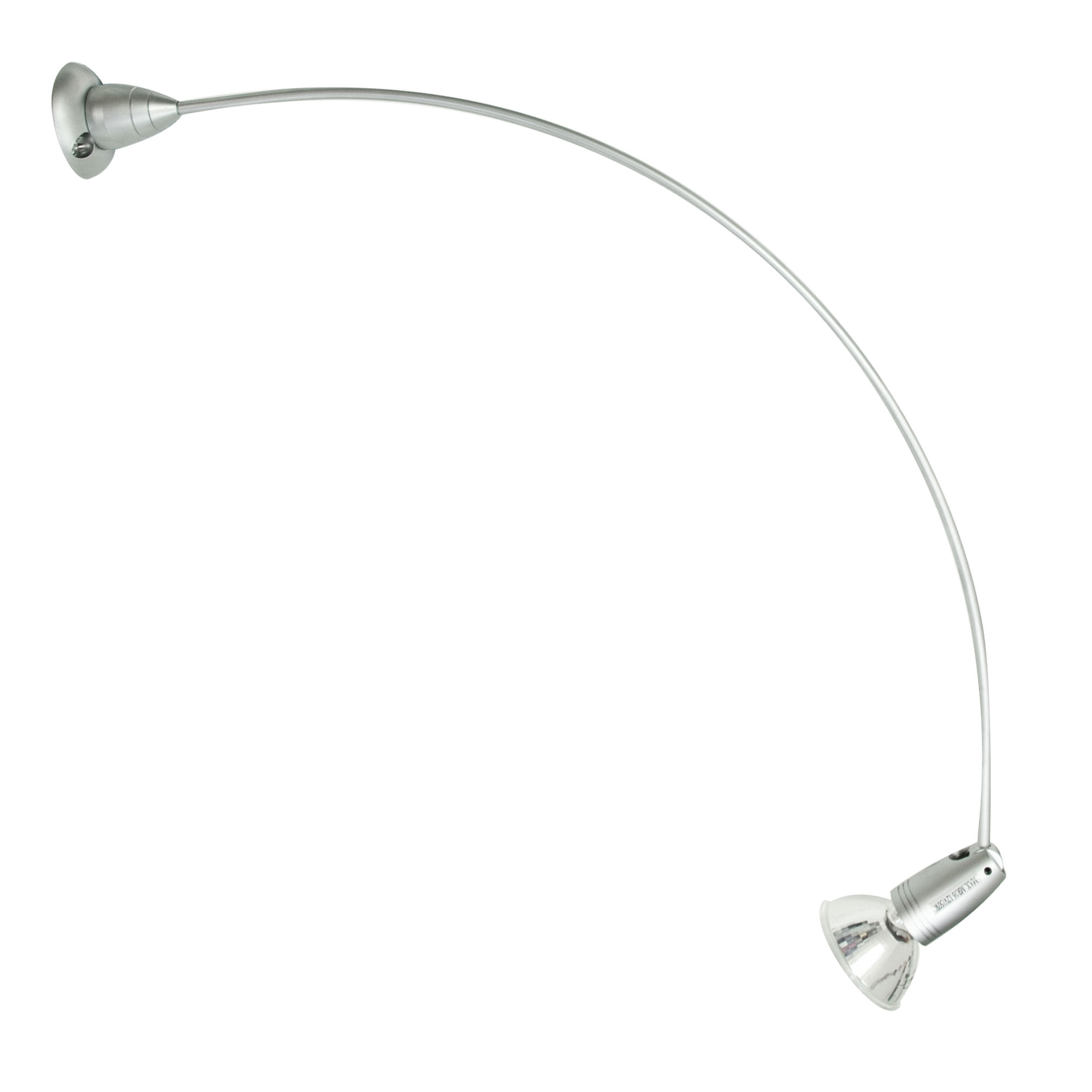 Surface Mounted 12V 50W GU5.3 Nickel Plated Spot 500mm Bent Rod | Mr ...