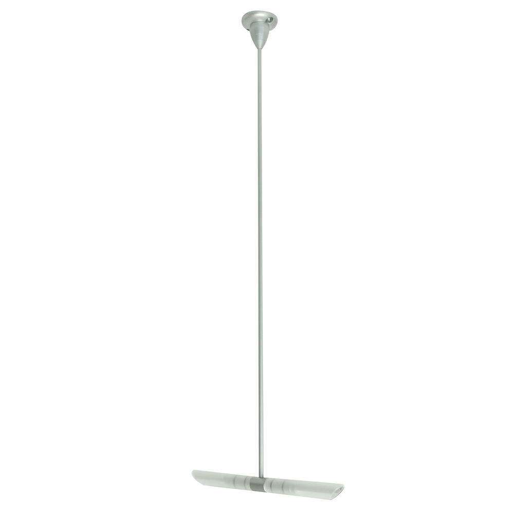 Trapeze Rod Surface Mounted 2 X 20W G4 12V Nickel Plated Glass Rod ...