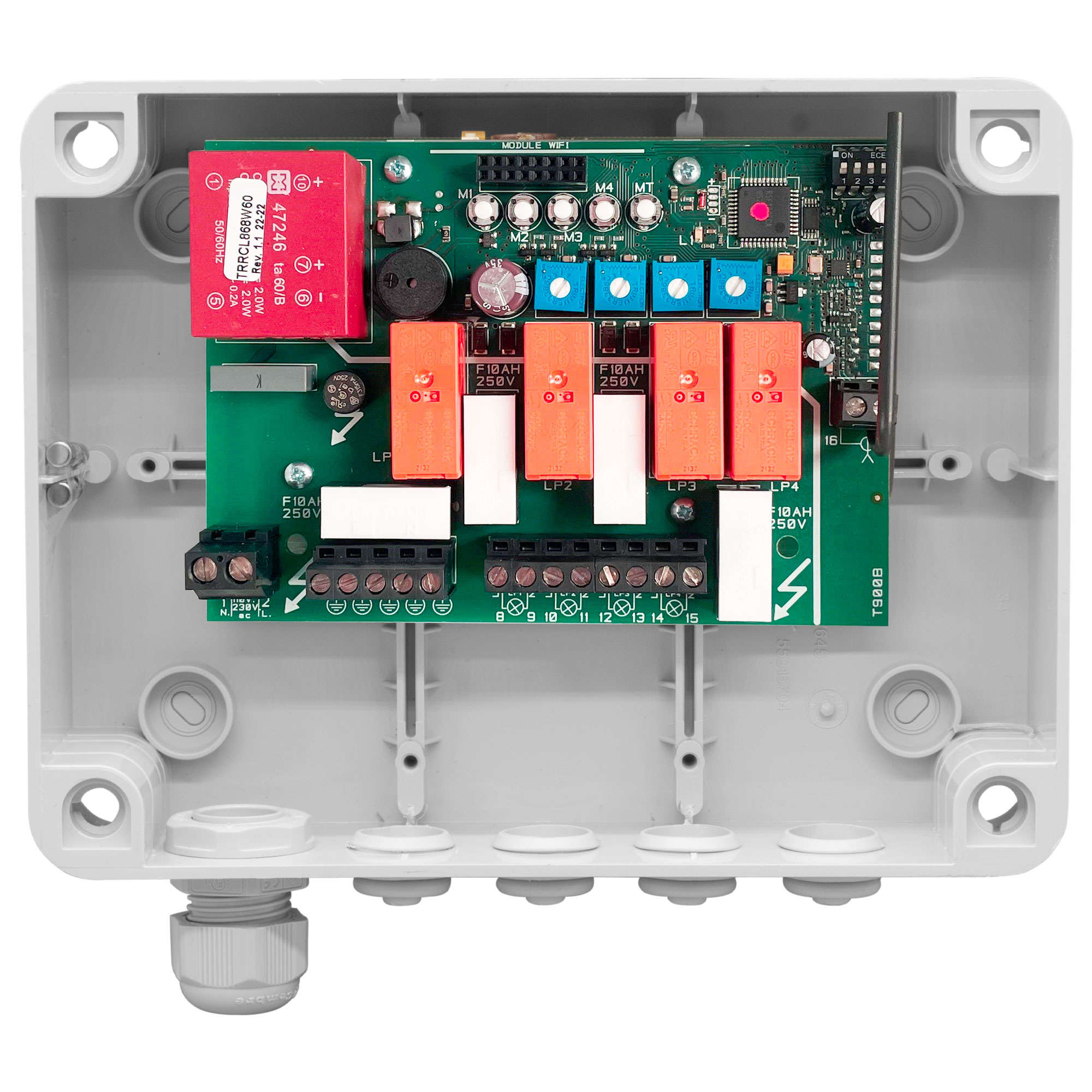 Wise Box Kit Version 4 includes Keypad & Key Fob 4 Channel, 5 Amps ...