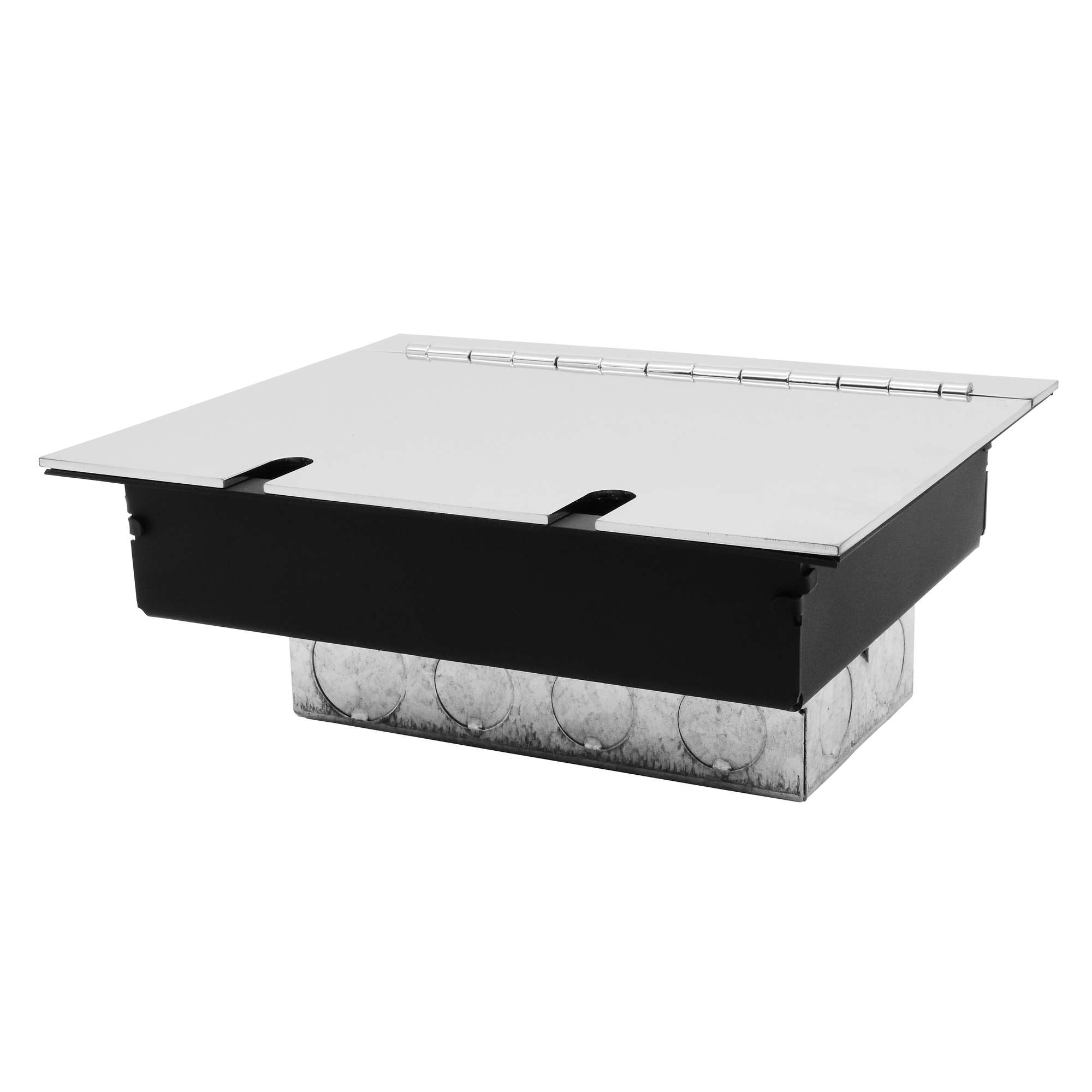 Horizon Square Recessed Floor box Double Polished Stainless Steel | Mr ...