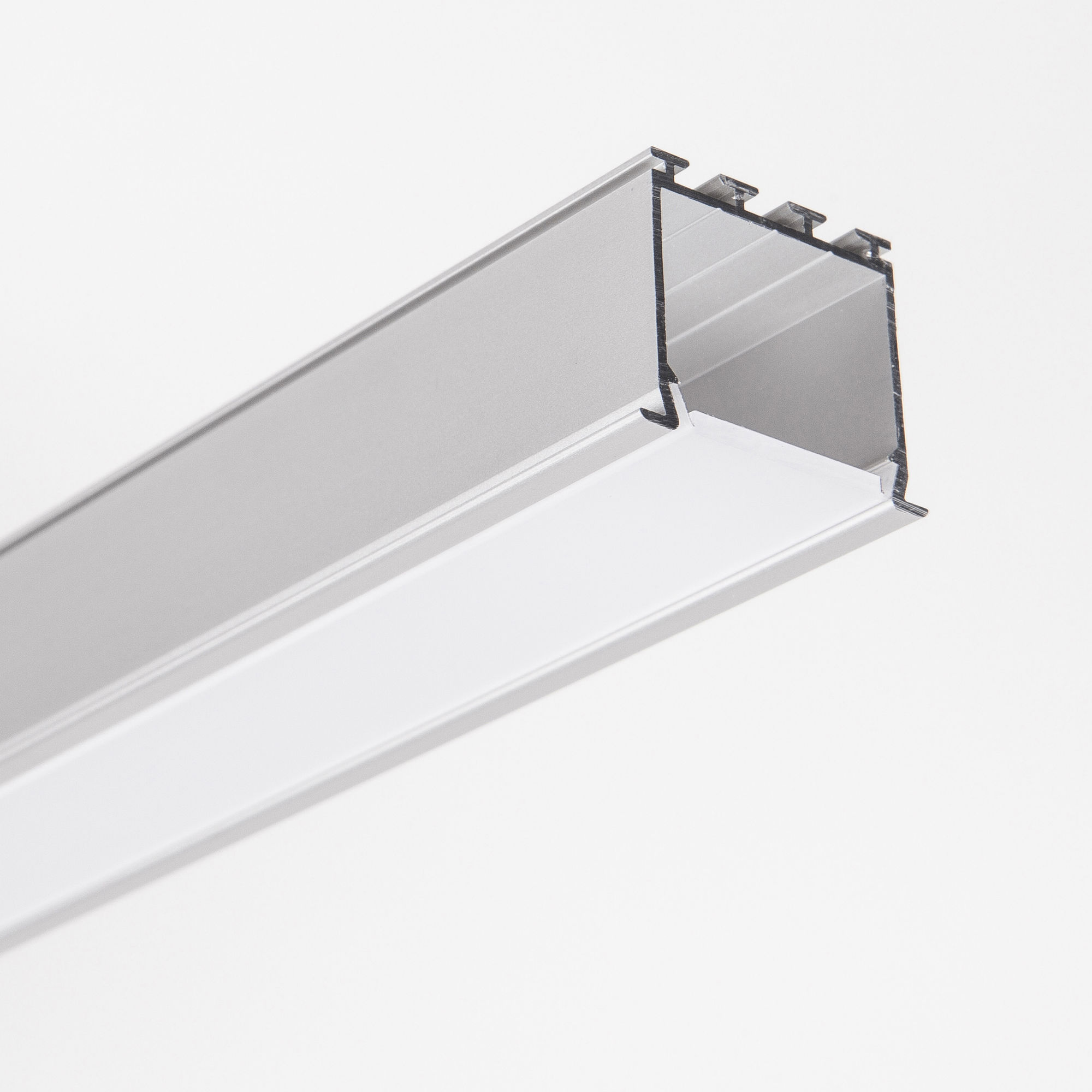 Lokom Recessed Extrusion Profile Aluminium 2000mm | Mr Resistor Lighting