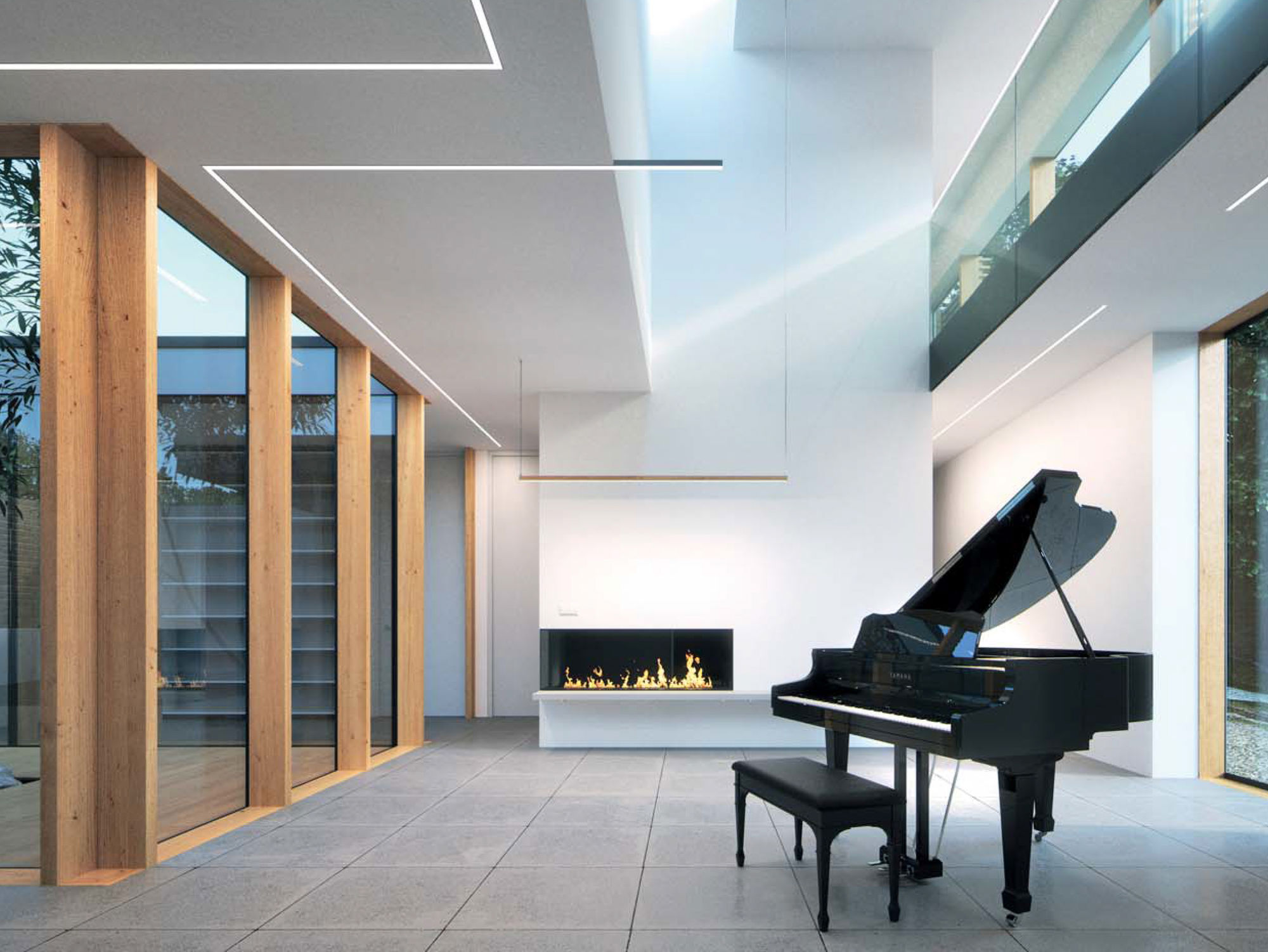 Lokom Recessed Extrusion Profile Aluminium 2000mm | Mr Resistor Lighting