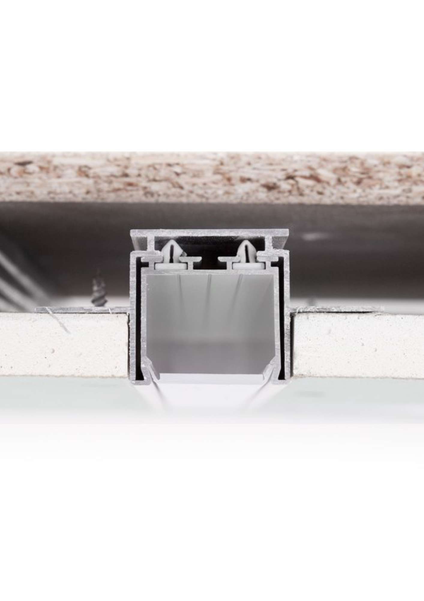 Lokom Recessed Extrusion Profile Aluminium 2000mm | Mr Resistor Lighting