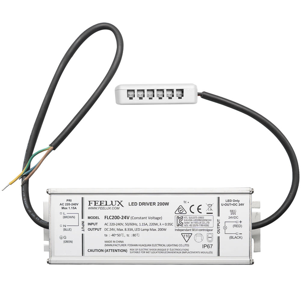 LED Driver Switching 12-Way Distributor + Power Cord 24V 200W 24V | Mr ...