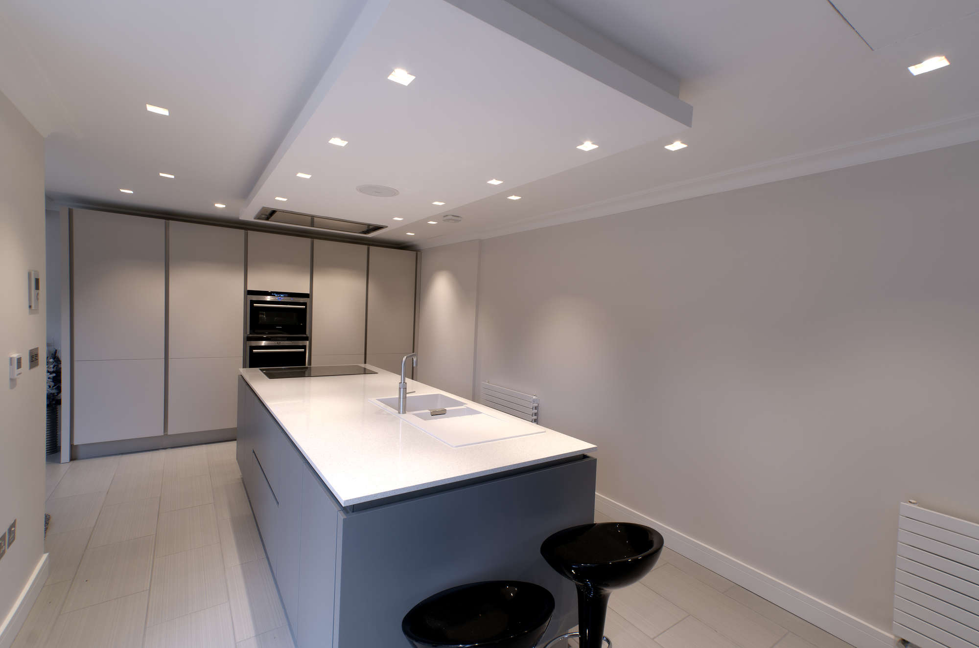 Trimless Square Fire Rated Adjustable Downlight GU10 240V Black 50W ...