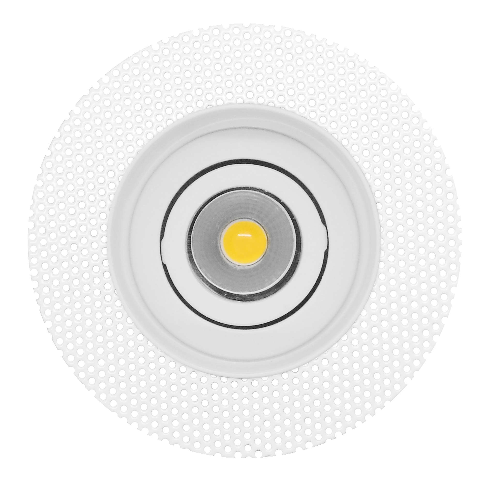 White Trimless Round Adjustable Downlight MR11 LED Warm White (3000K) 3 ...