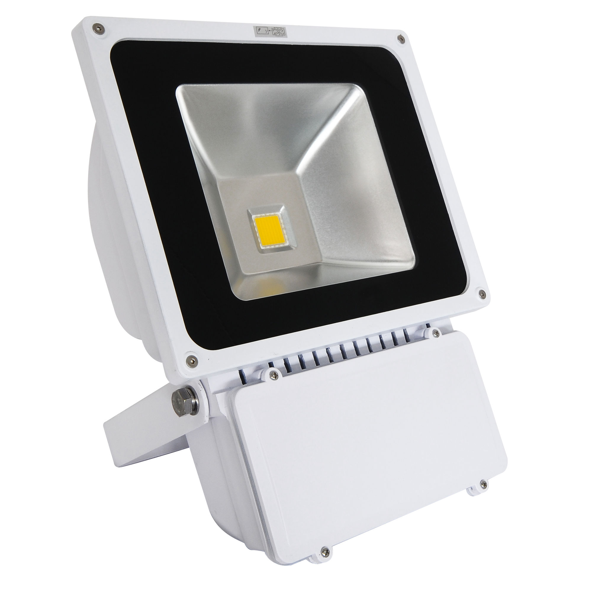 LED White Floodlight 240V 80W (=800W) 3000K Warm White | Mr Resistor ...