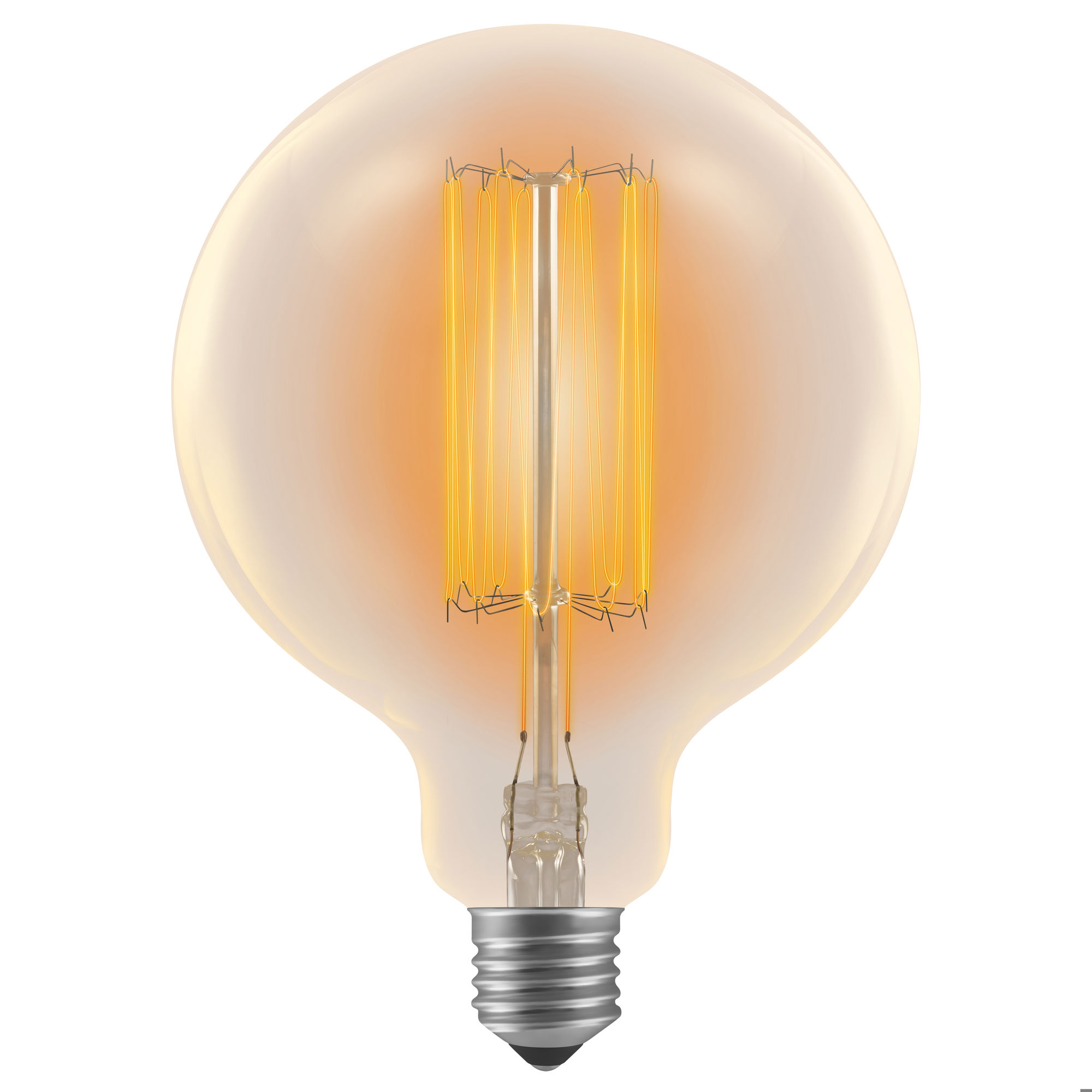 Antique Carbon Filament Lamp Globe Squirrel Cage G125 125mm ES / E27 ...
