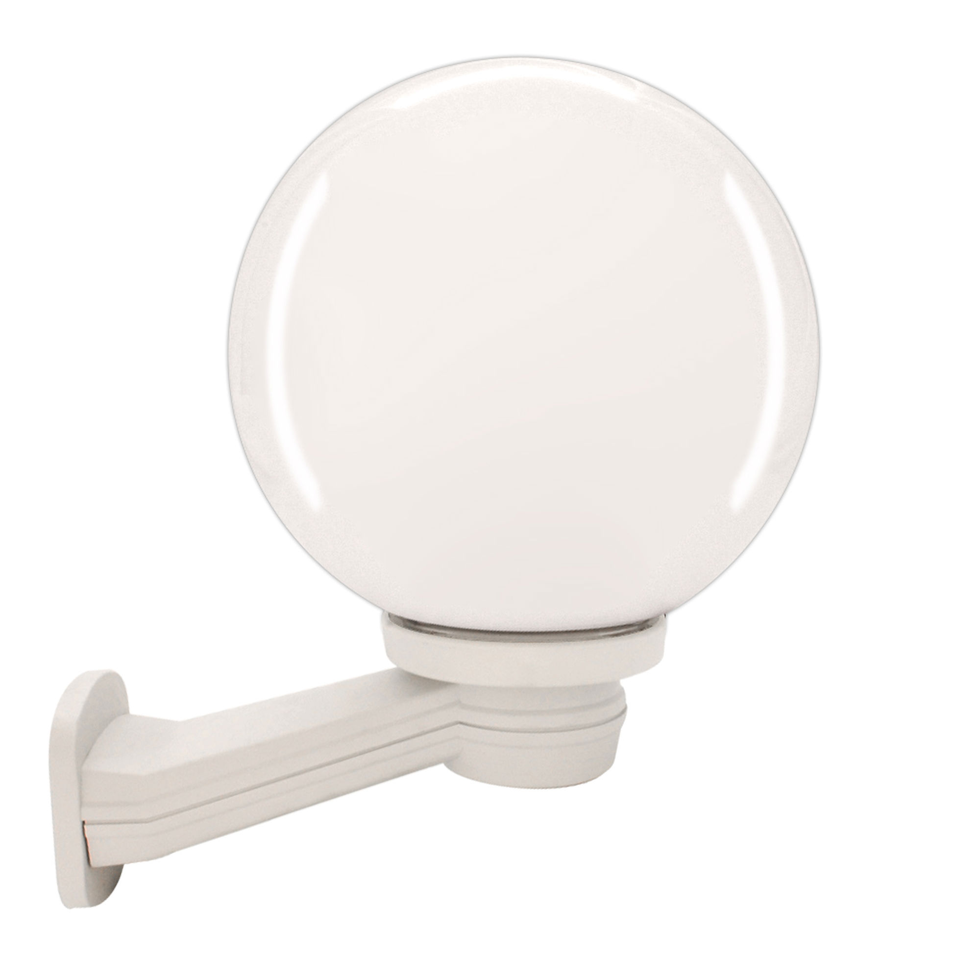 Wall Mounted Large Globe White 240V 100W Opal | Mr Resistor Lighting