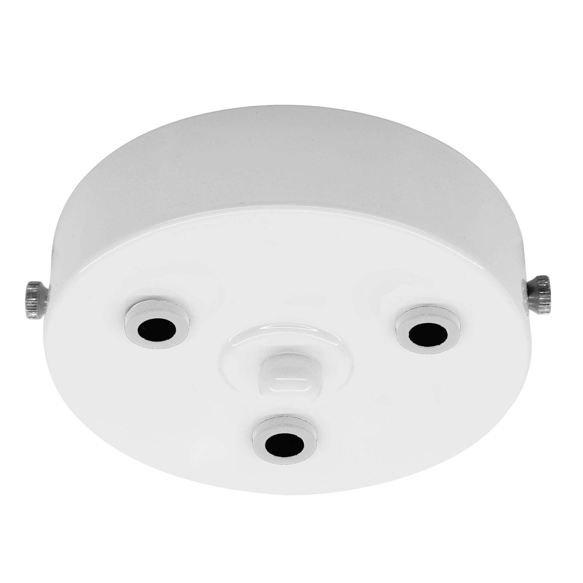 Three Way Ceiling Rose White 100mm | Mr Resistor Lighting