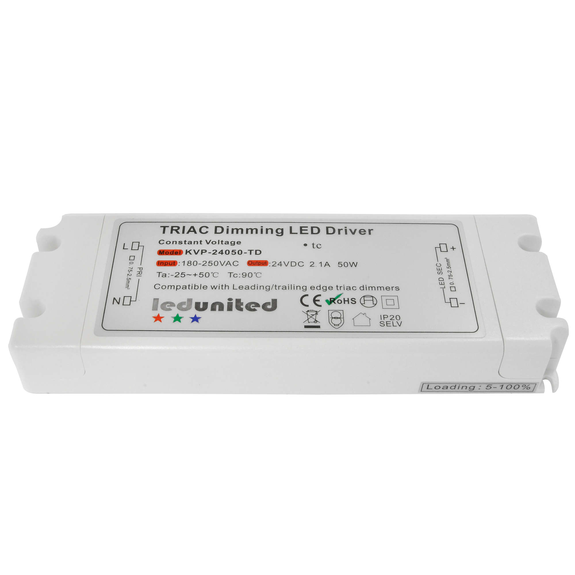 Triac LED Dimming Driver 50W 24V (Constant Voltage) | Mr Resistor Lighting