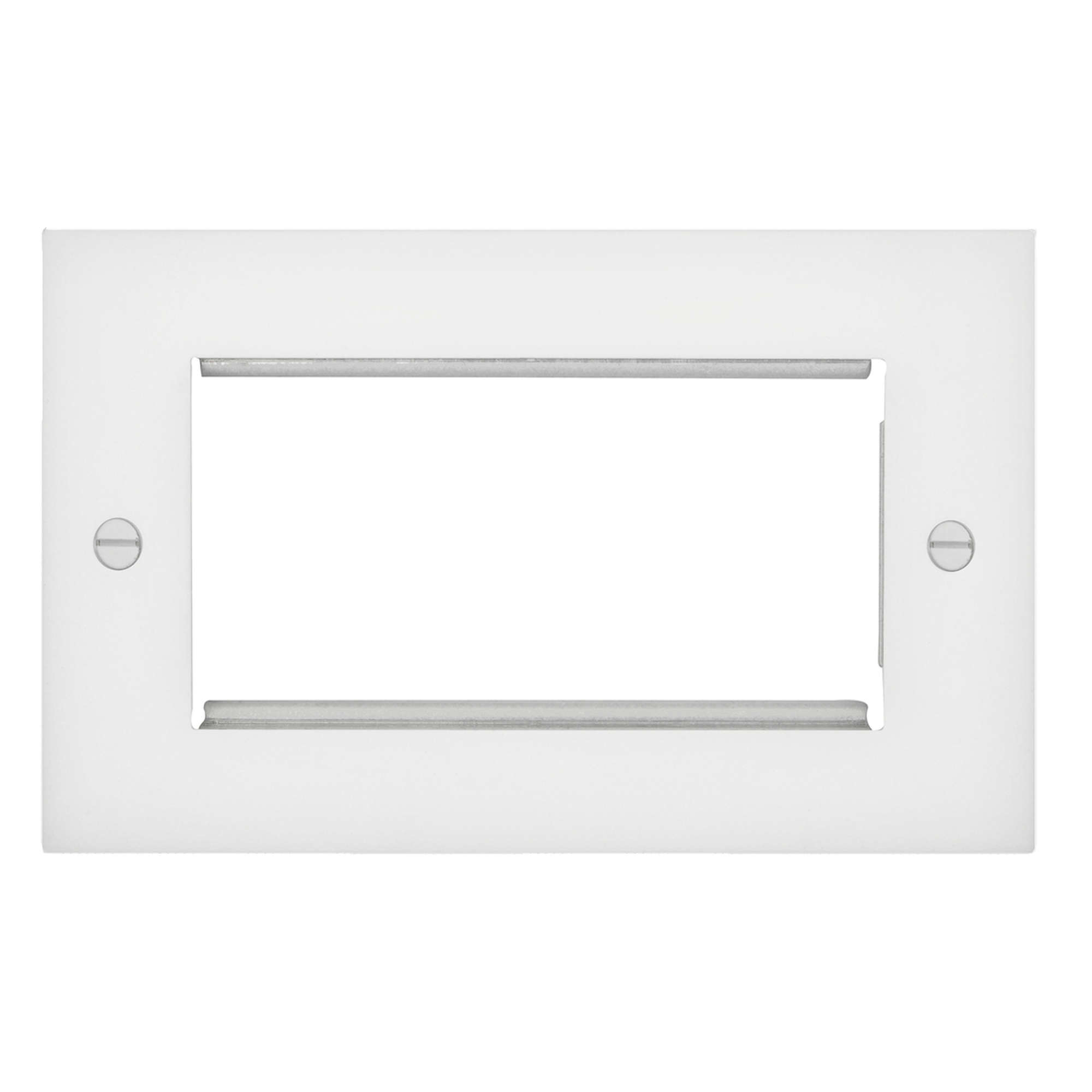 Euro Plate 4 Gang Euro Plate Matt White | Mr Resistor Lighting
