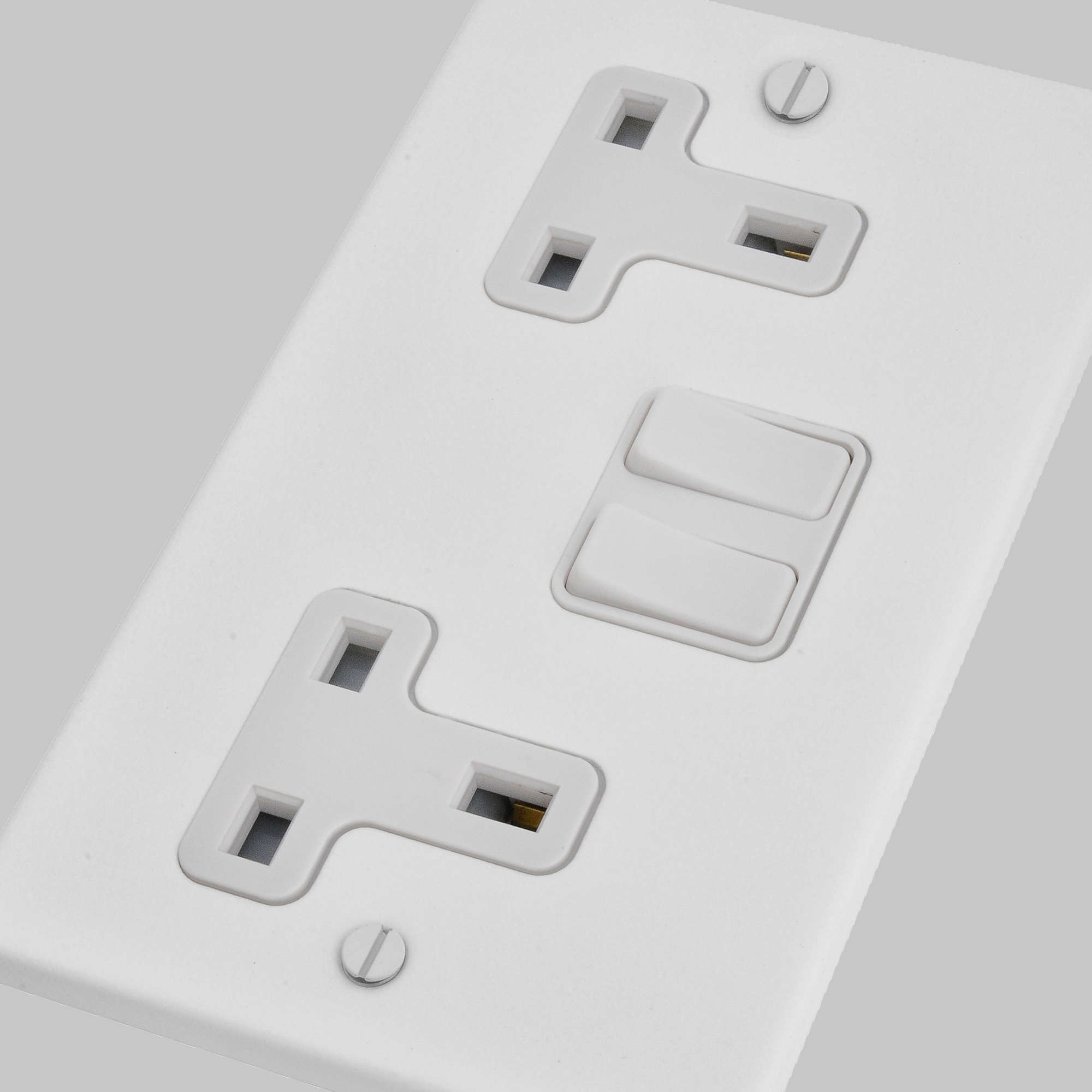 Shaver Point 1 gang shaver socket Matt White | Mr Resistor Lighting