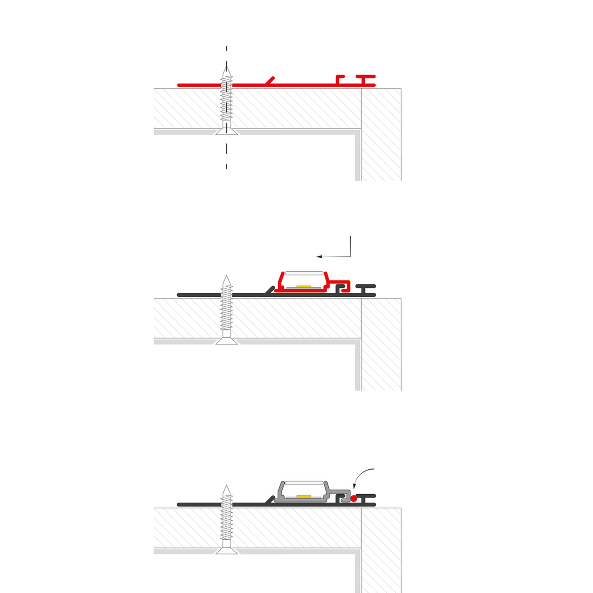 NISA-PLA Shadow Gap Extrusion Profile Aluminium 2m | Mr Resistor Lighting