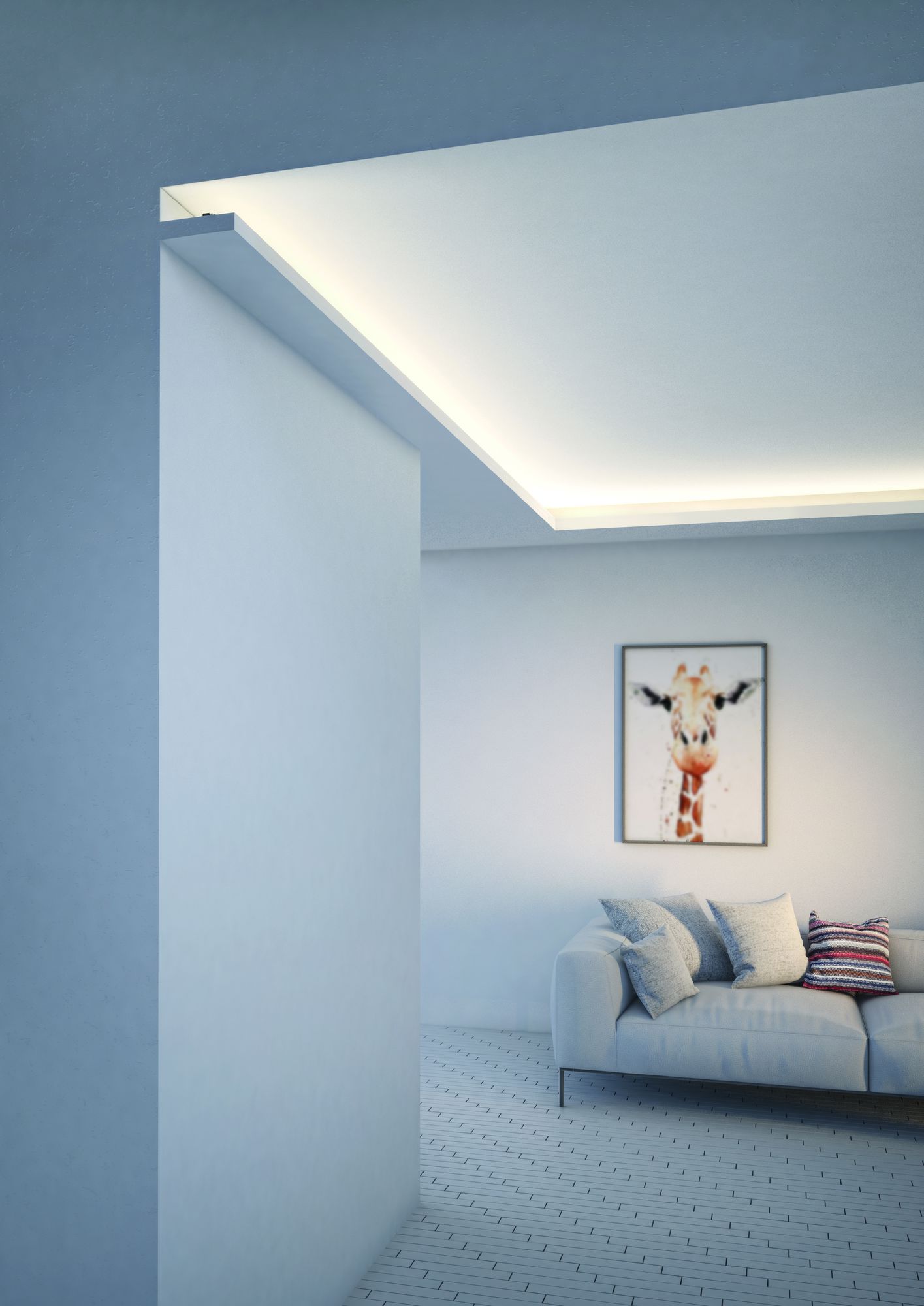 NISA-PLA Shadow Gap Extrusion Profile Aluminium 2m | Mr Resistor Lighting