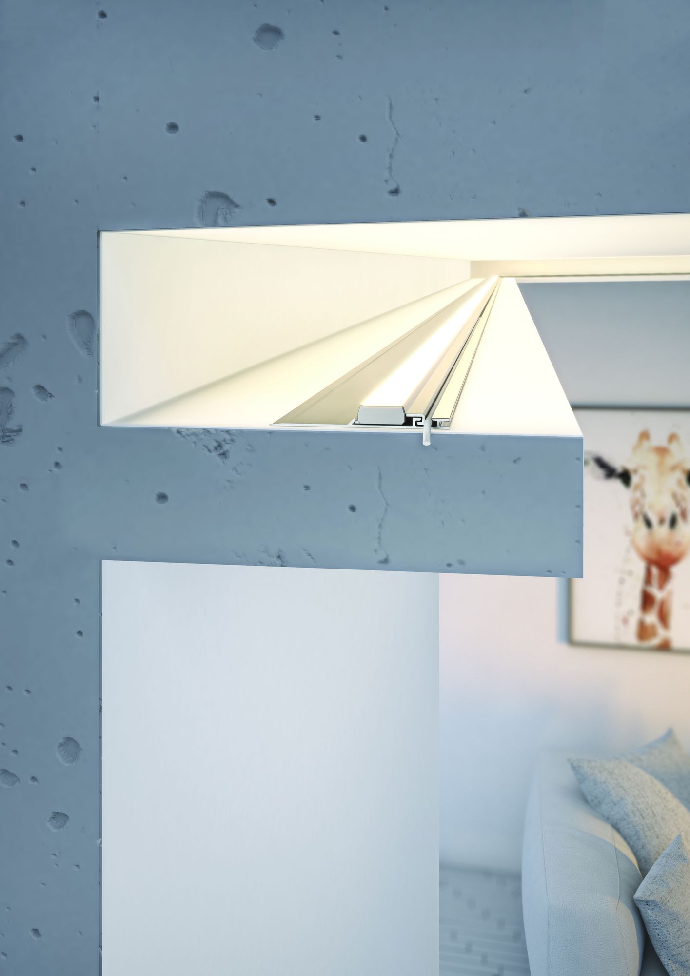 NISA-PLA Shadow Gap Extrusion Profile Aluminium 2m | Mr Resistor Lighting