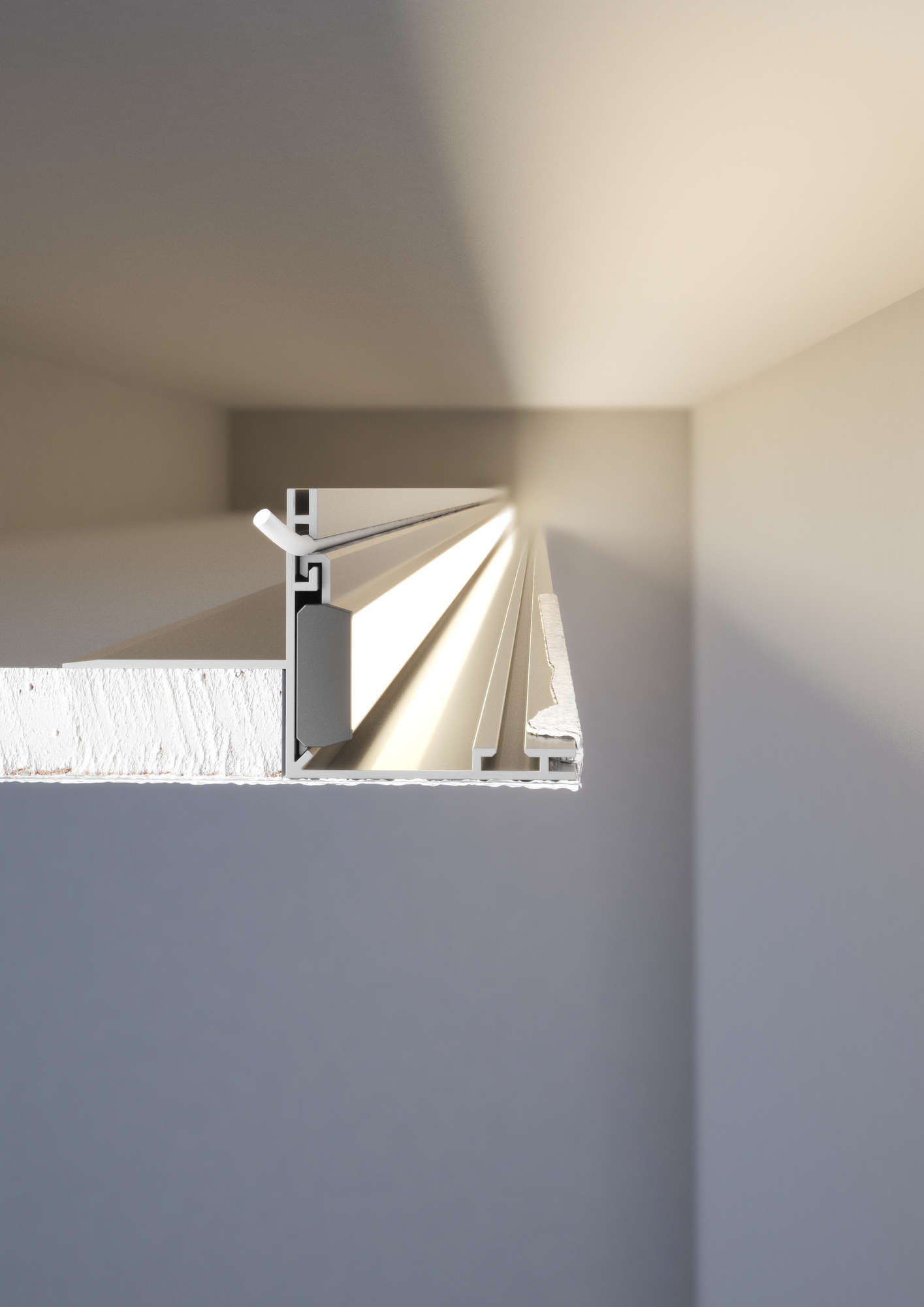 NISA-NI Shadow Gap Extrusion Profile Aluminium 2m | Mr Resistor Lighting