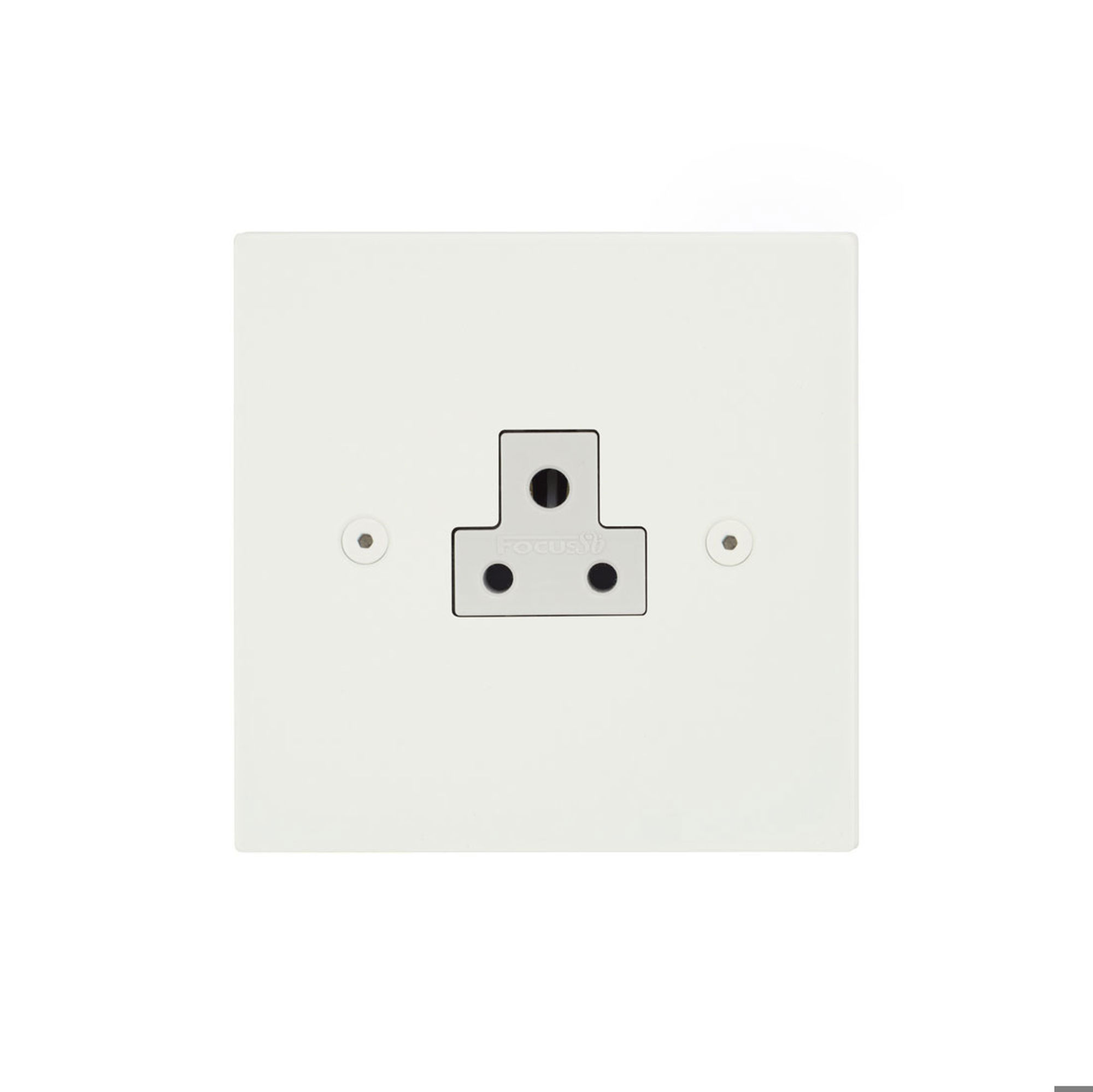 Horizon Square Socket 1 gang 2 amp unswitched outlet Primed White | Mr ...