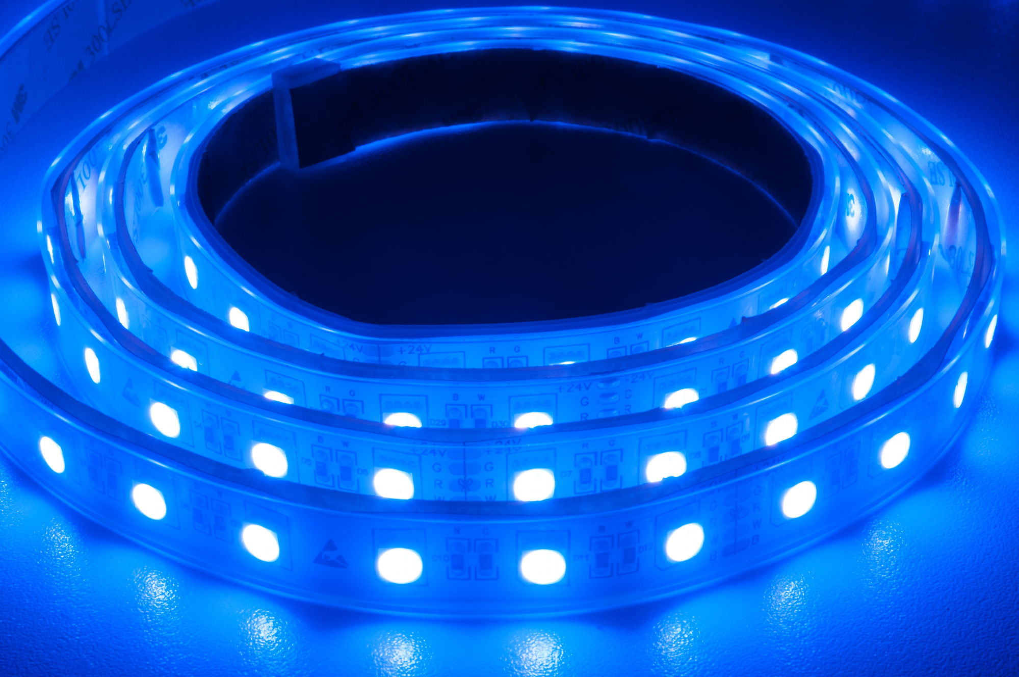 LED Tape Waterproof IP67 RGB + Warm White 5m (60xSMD 5050 LEDs/m) 24V ...