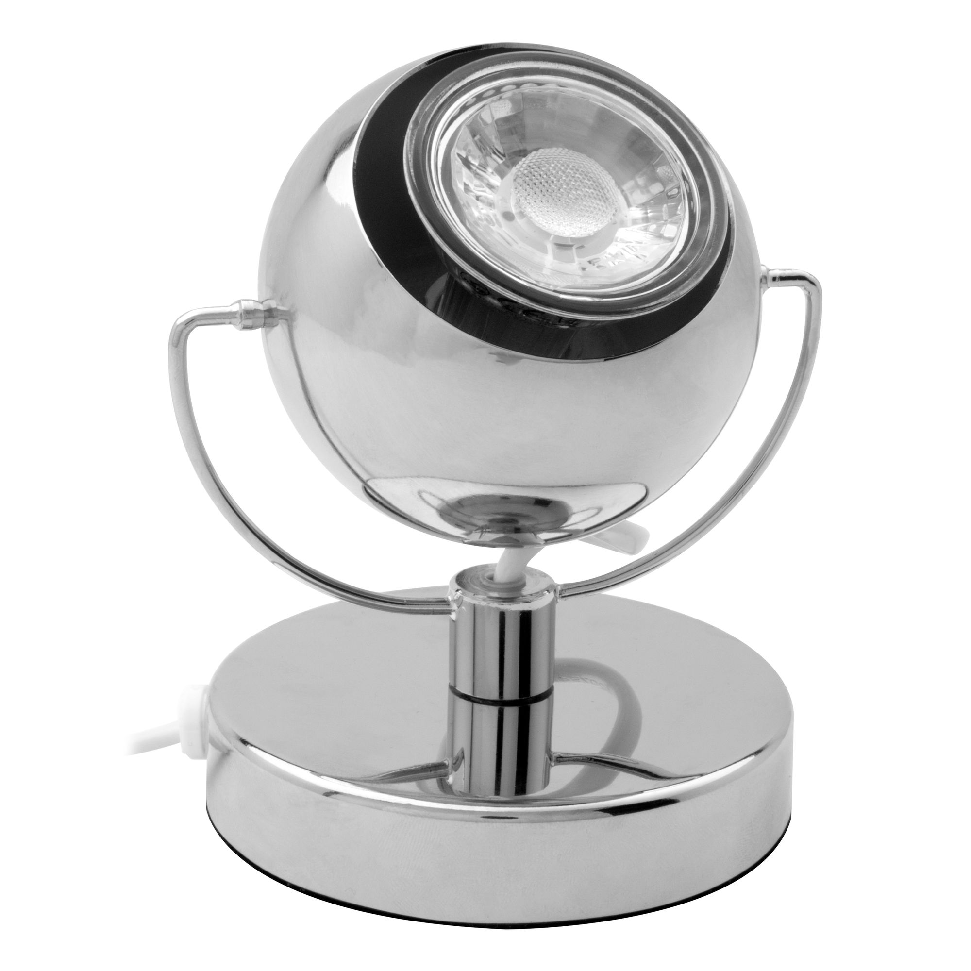 Retro Eyeball Table/Floor Light Chrome 35W | Mr Resistor Lighting