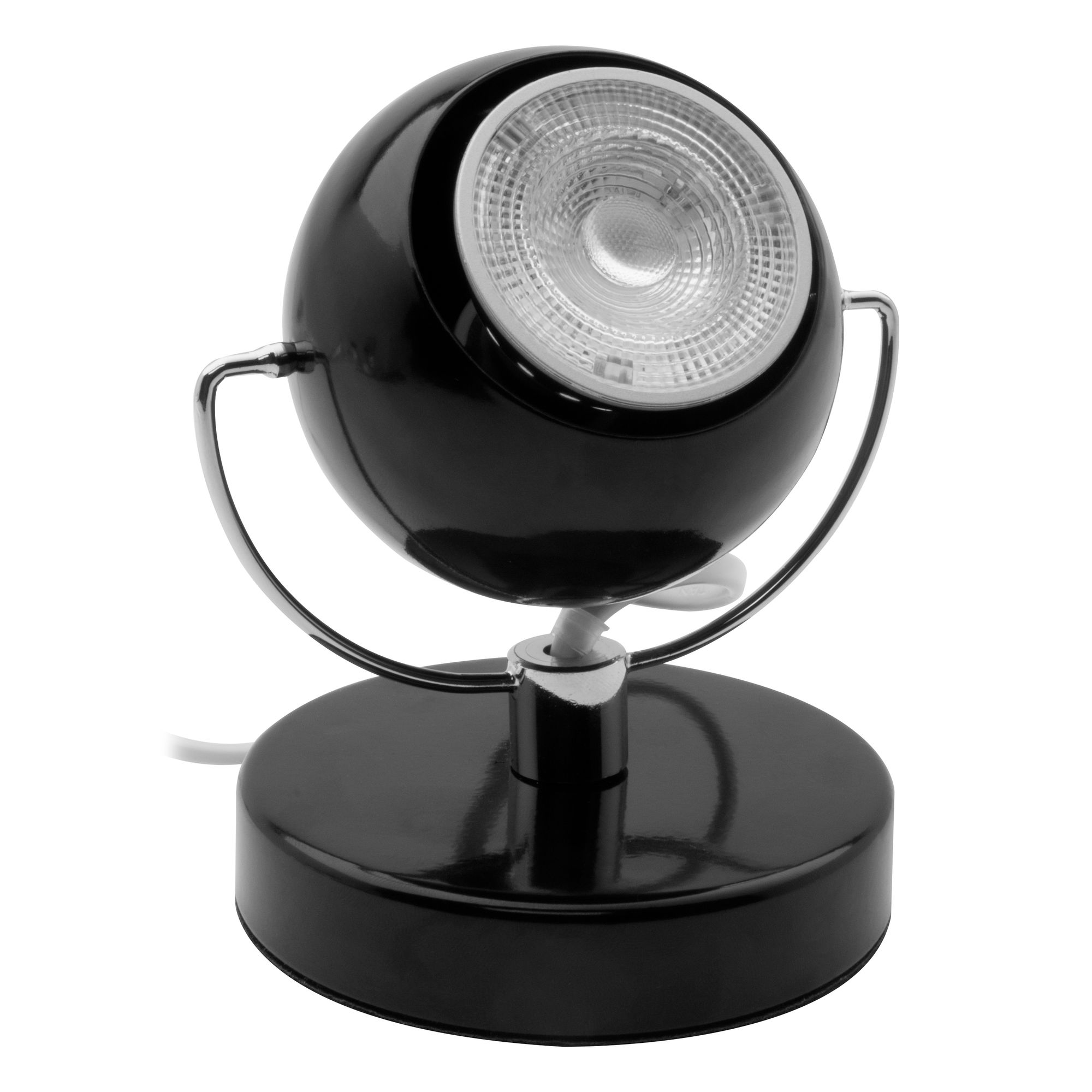 Retro Eyeball Table/Floor Light Black 35W | Mr Resistor Lighting