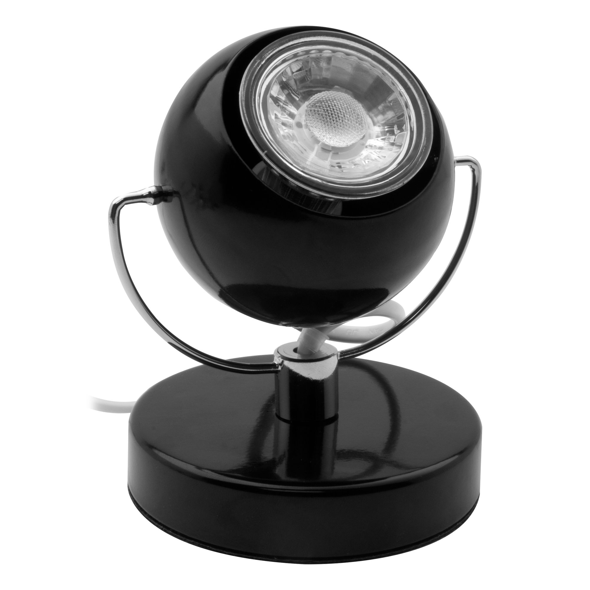 Retro Eyeball Table/Floor Light Black 35W | Mr Resistor Lighting