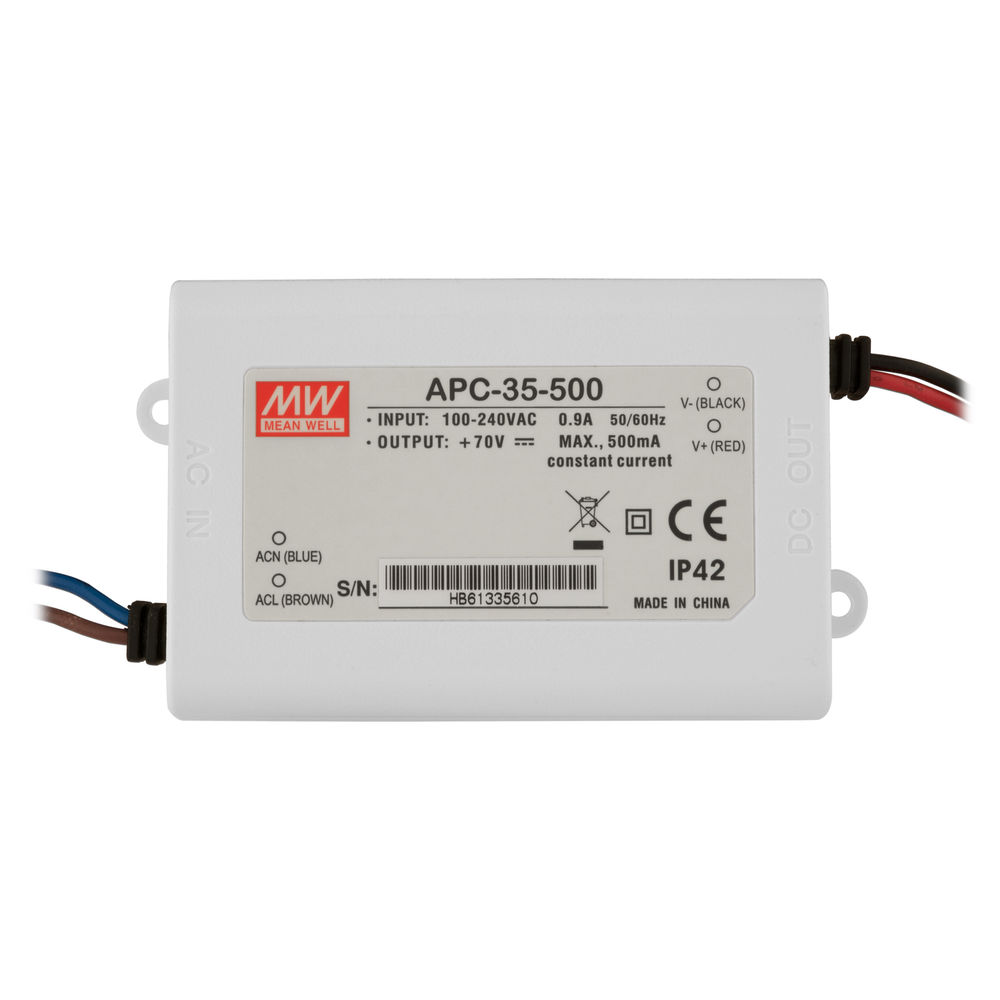 Single Output Switching LED Driver (Constant Current) 35W 500mA | Mr ...