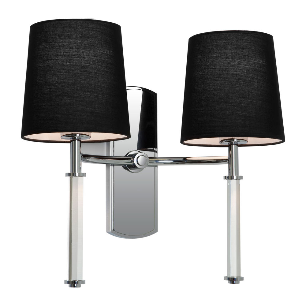 Delphi Twin Interior Wall Light 240V 60W Polished Chrome | Mr Resistor ...