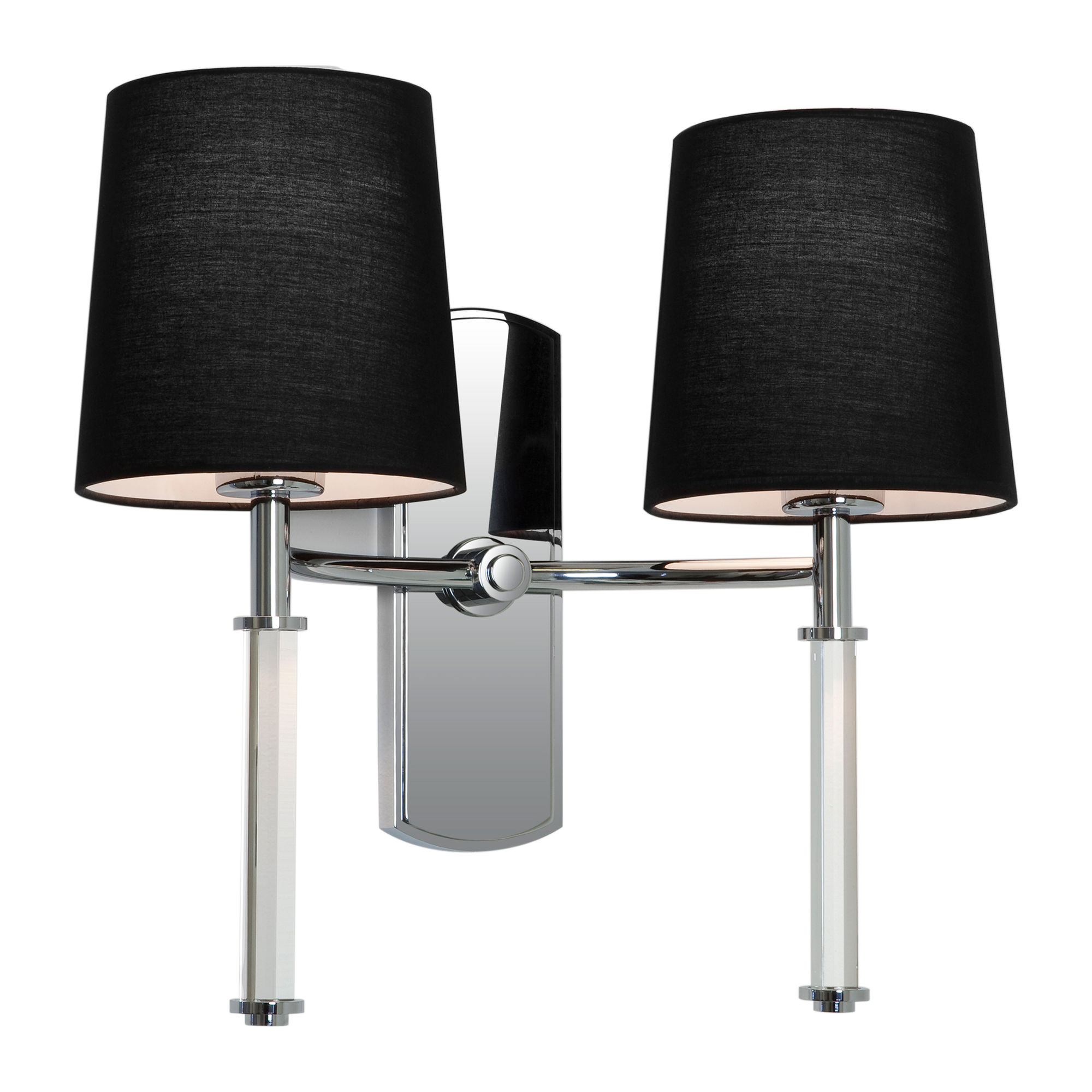 Delphi Twin Interior Wall Light 240V 60W Polished Chrome | Mr Resistor ...