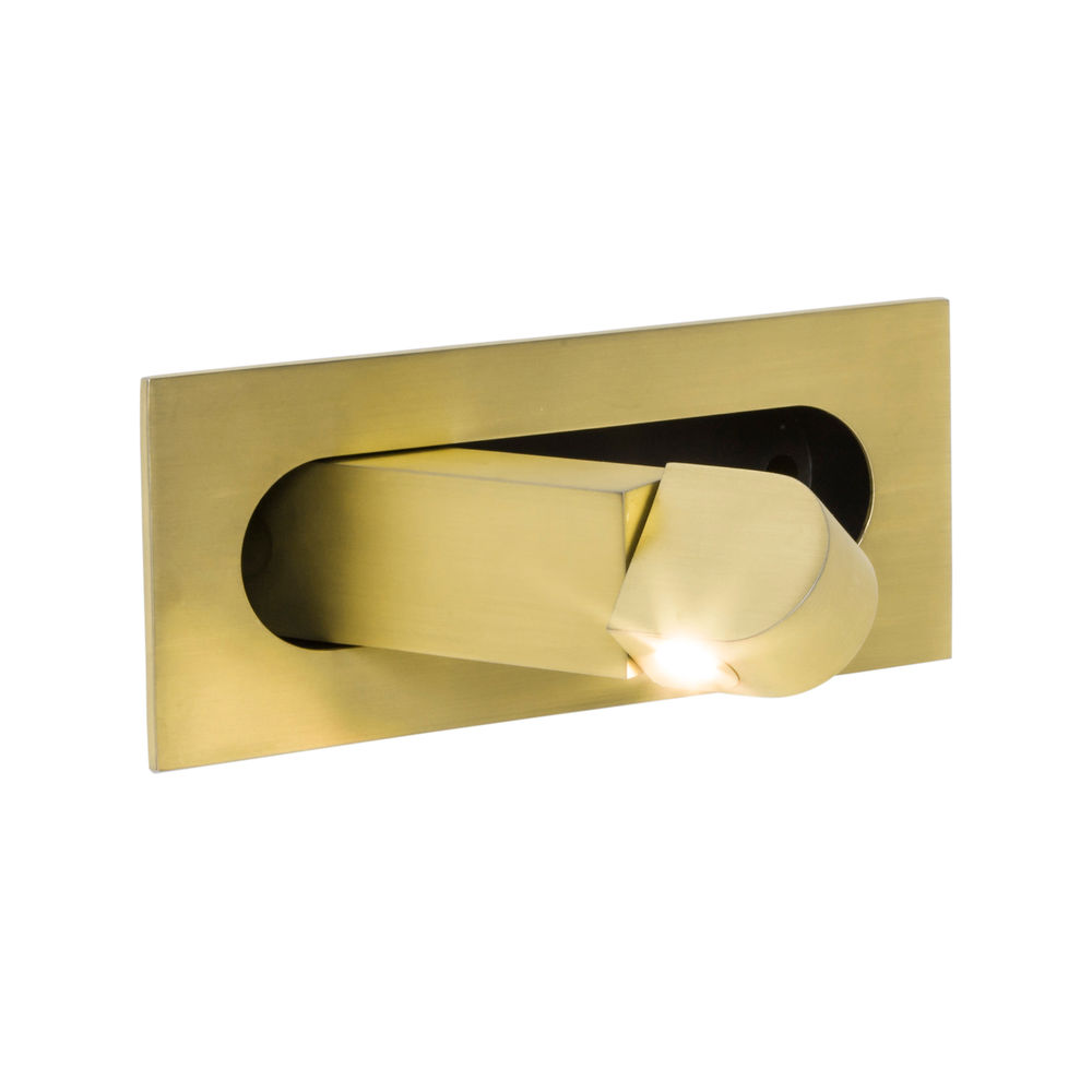 Digit II LED Bedside Wall Light 240V 4.8W Gold | Mr Resistor Lighting