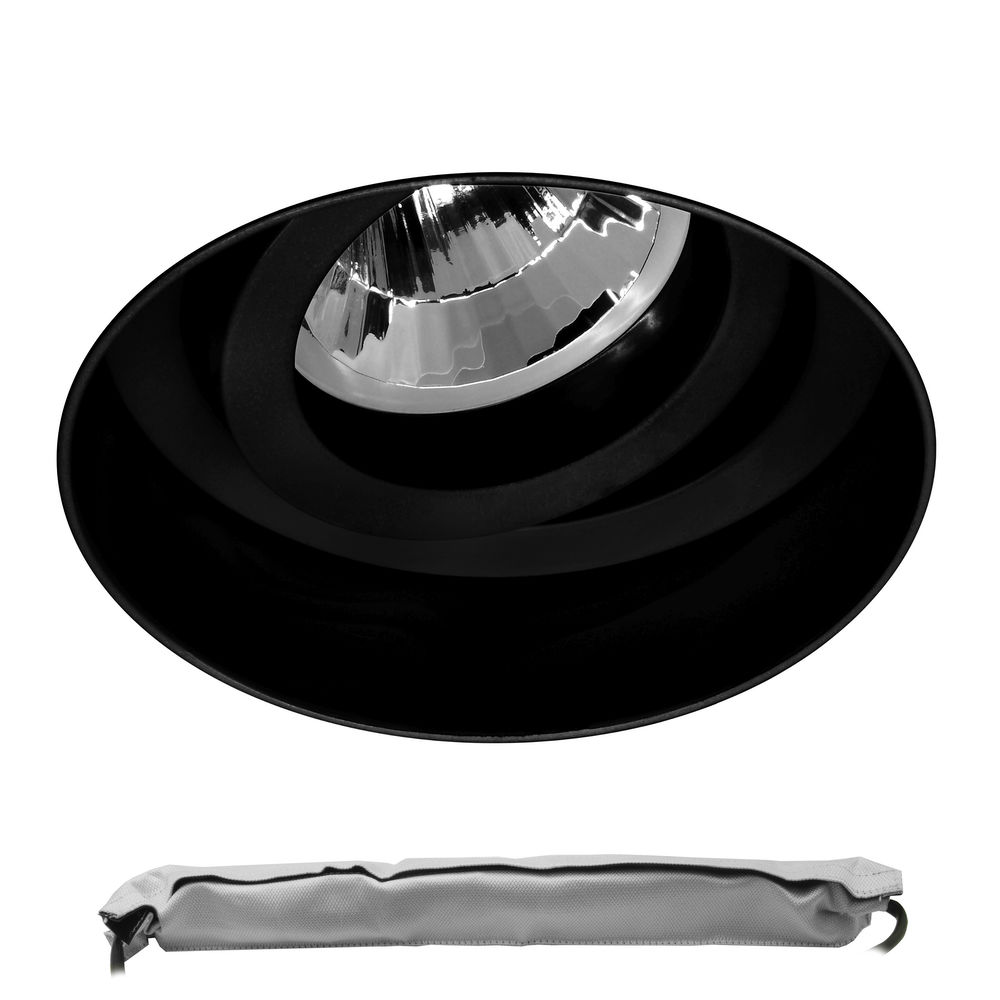 Trimless Round Adjustable Downlight LED GU10 Emergency Pack with ...