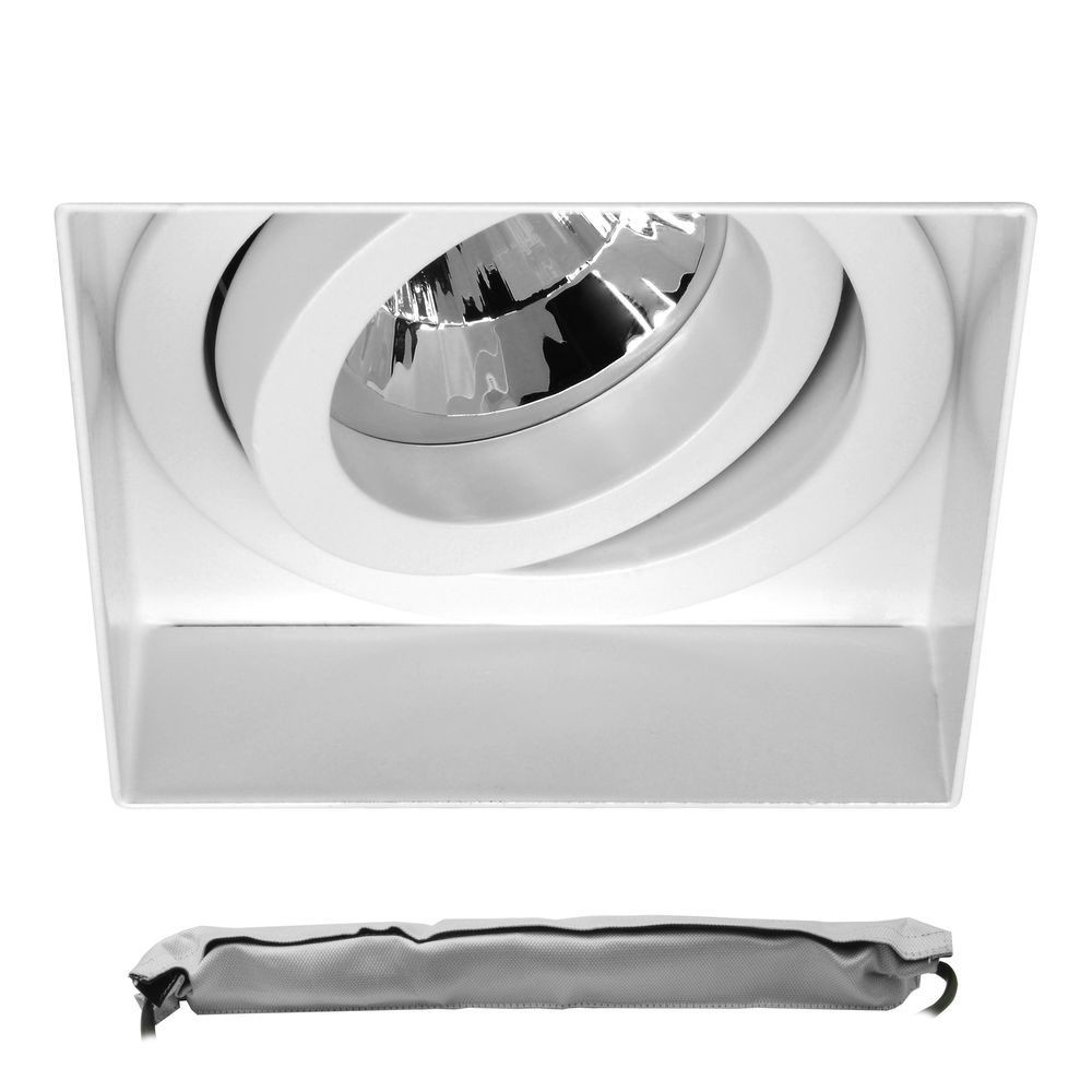 Trimless Square Adjustable Downlight LED GU10 Emergency Pack with ...