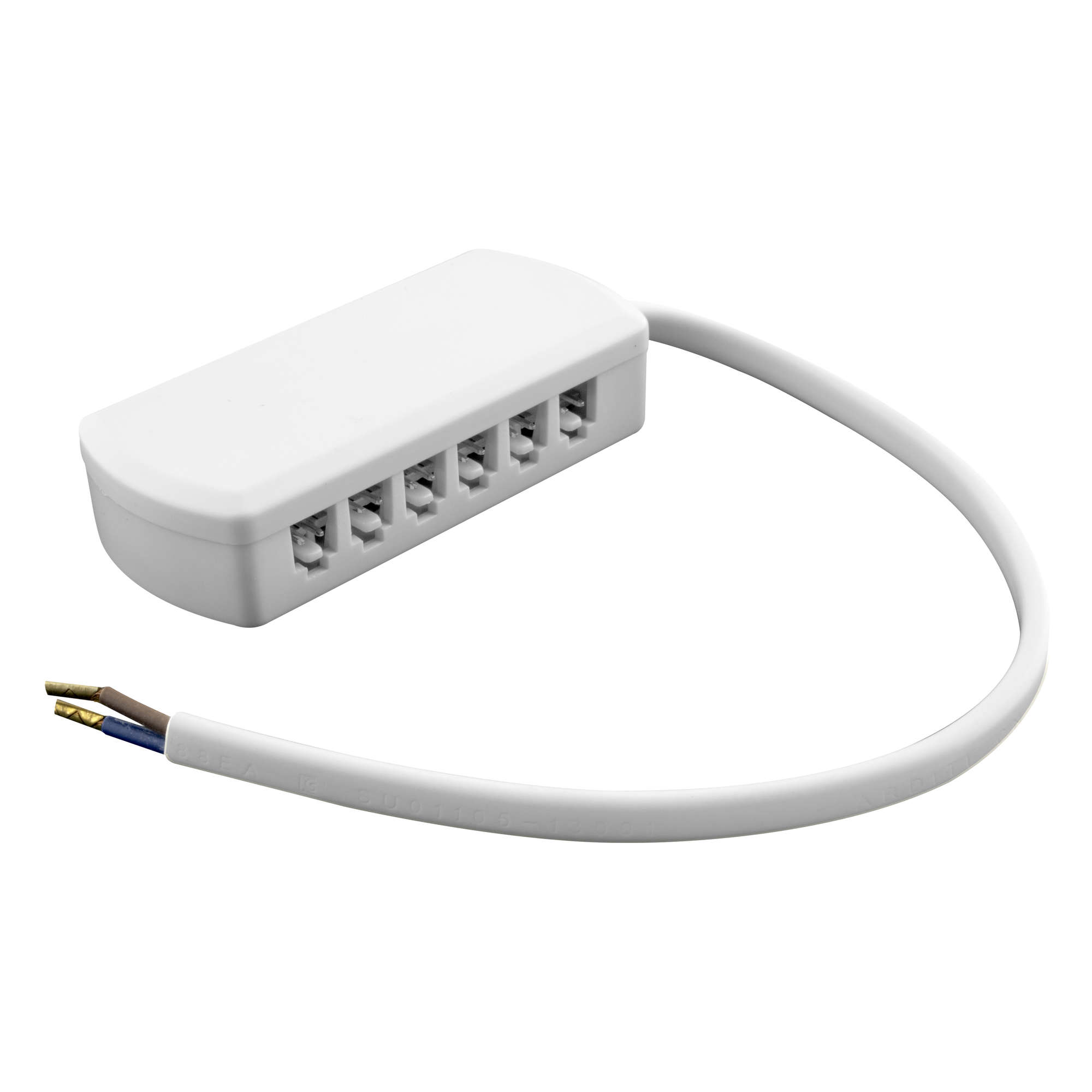 LED Diva 2 6 Way Power Distributor 24V White | Mr Resistor Lighting