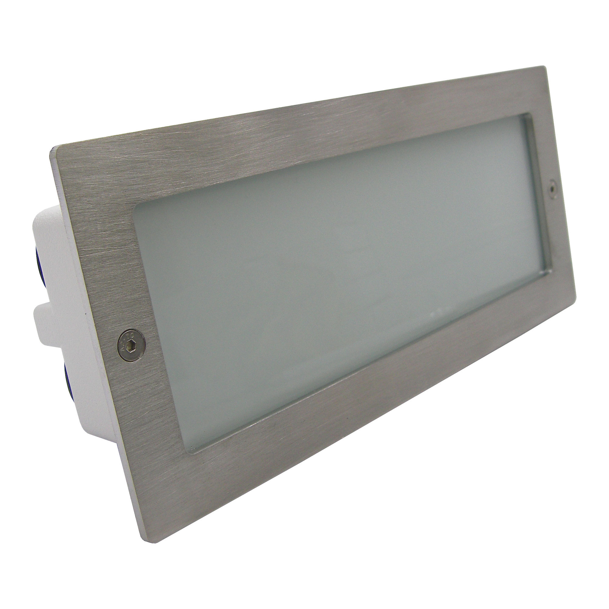 Recessed Brick Light G23 240V Stainless Steel Open | Mr Resistor Lighting