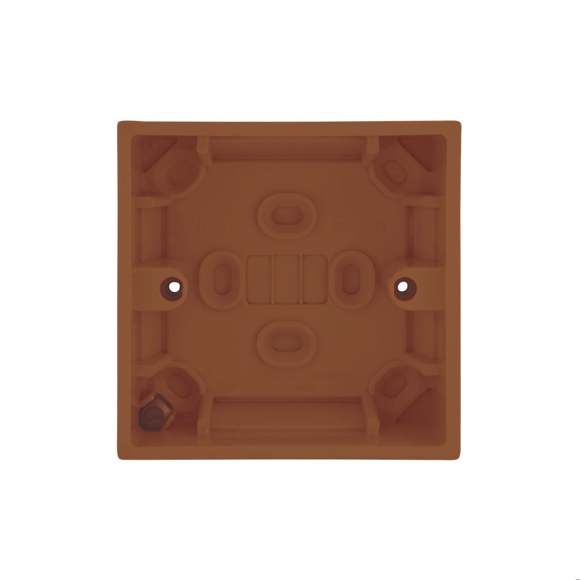 Single Plate Back Box Plastic 35mm | Mr Resistor Lighting