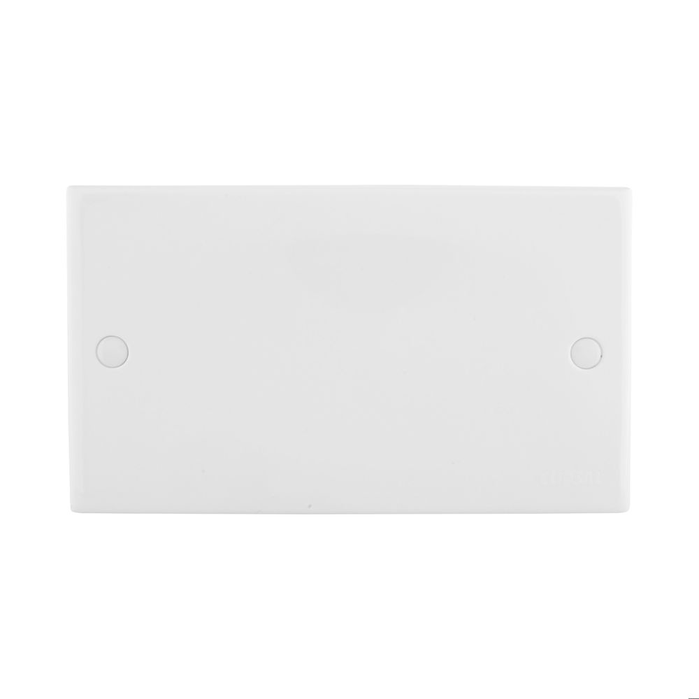 Blank Plate 2 gang double | Mr Resistor Lighting