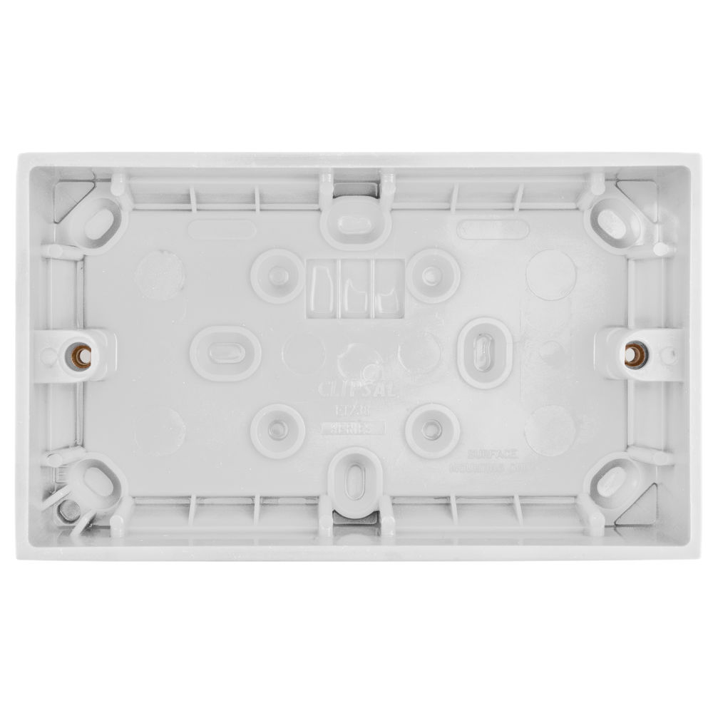 Double Plate Back Box Plastic 35mm | Mr Resistor Lighting