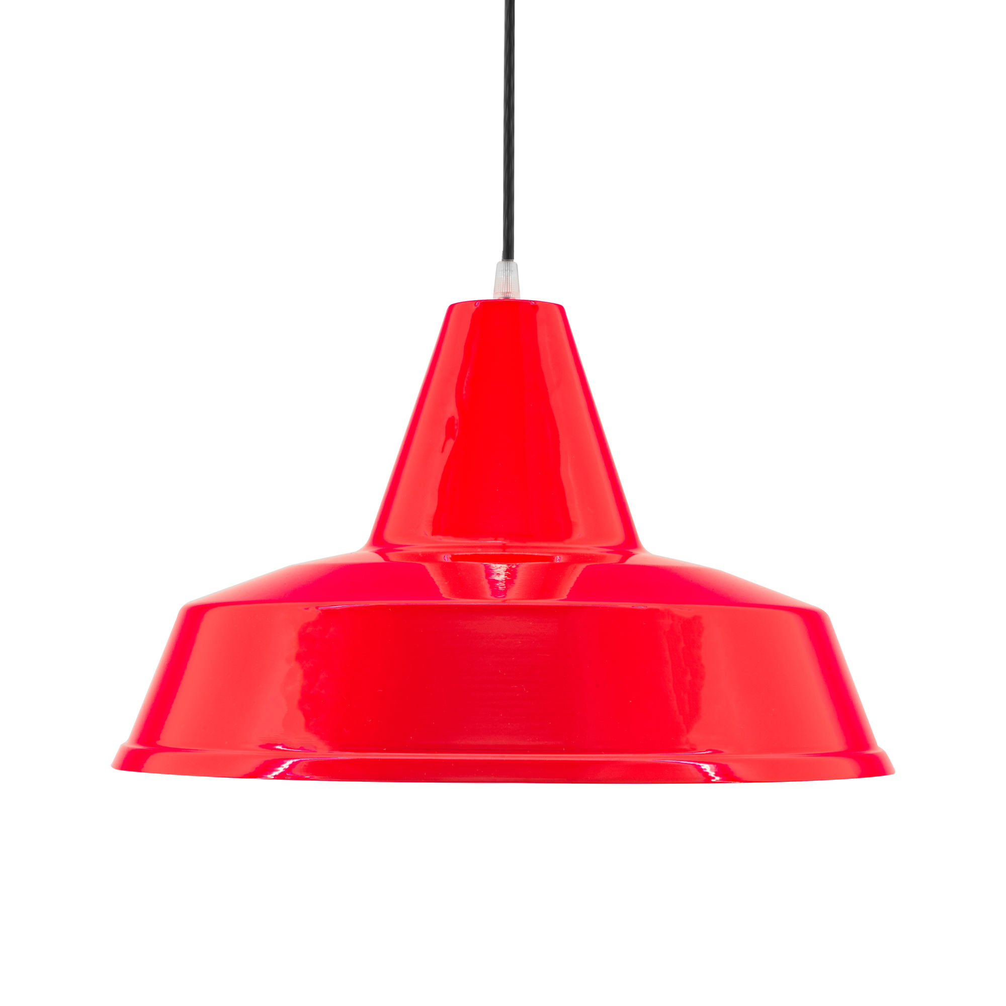 Factory Pendant Red 100W | Mr Resistor Lighting