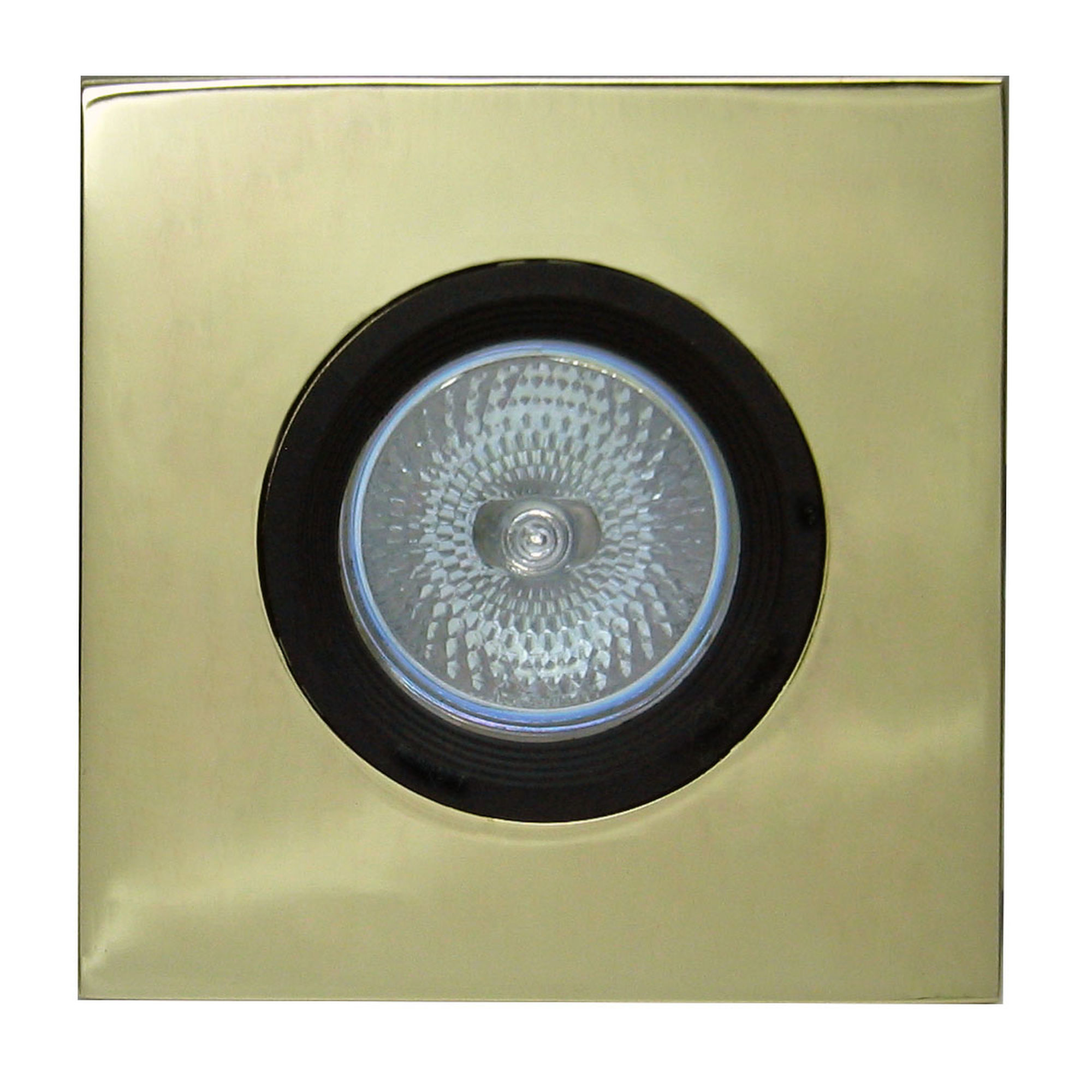 TAL Downlighter 50 Square 240V 50W Brass | Mr Resistor Lighting