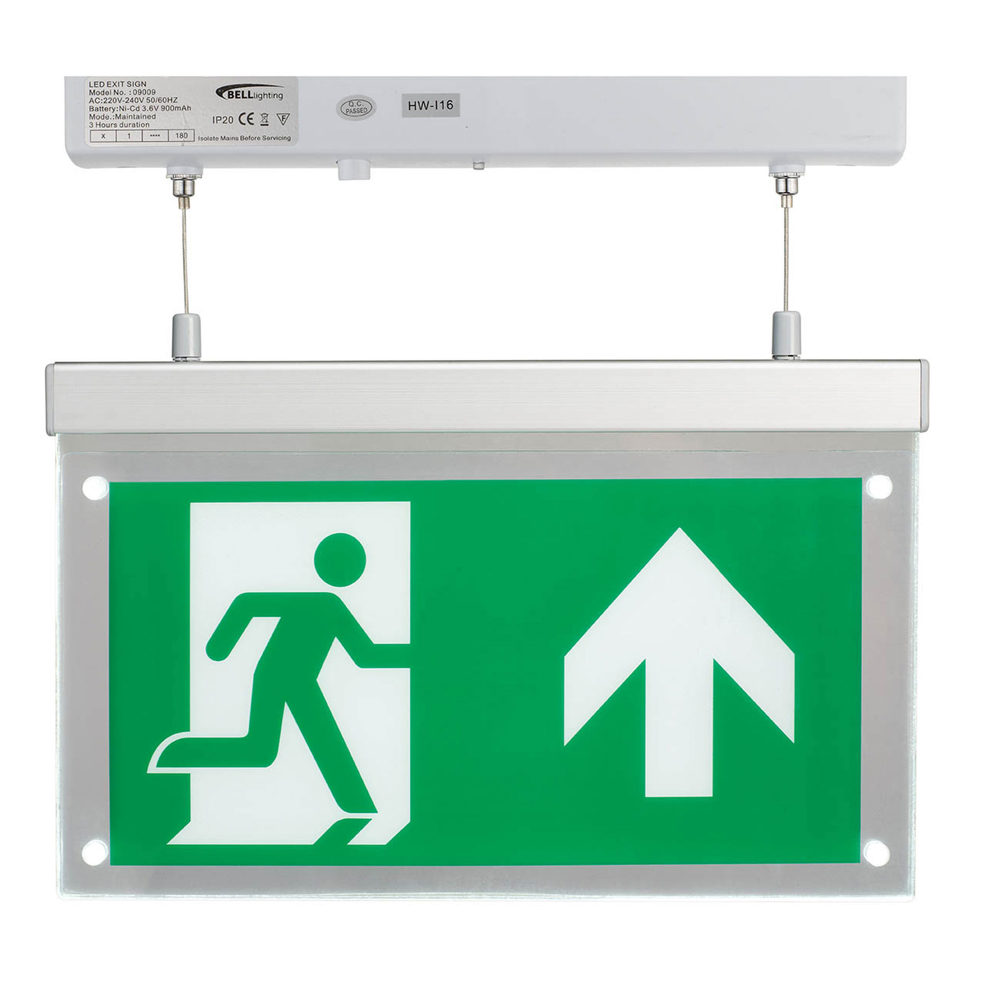 LED Emergency Exit Blade 2.5W Surfaced Hang | Mr Resistor Lighting