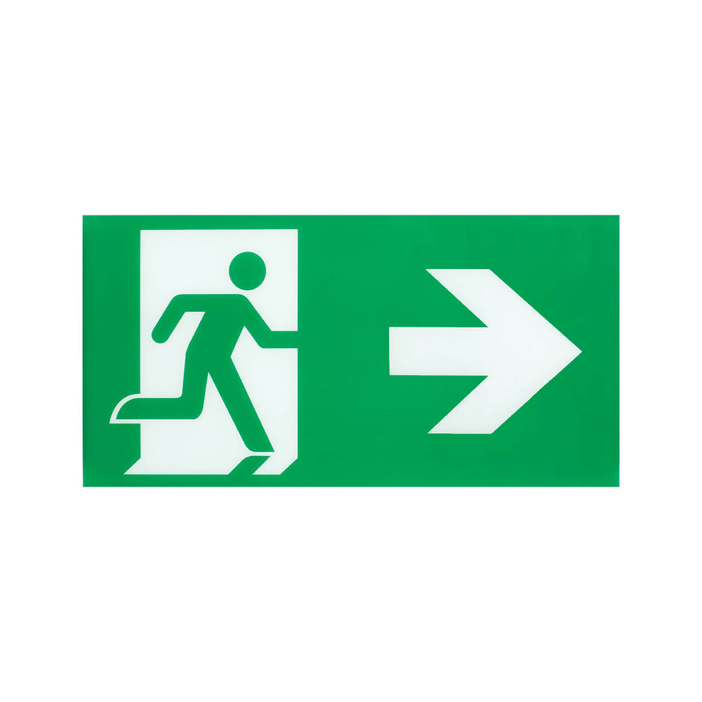 LED Emergency Exit Legend Left/Right Reversible | Mr Resistor Lighting