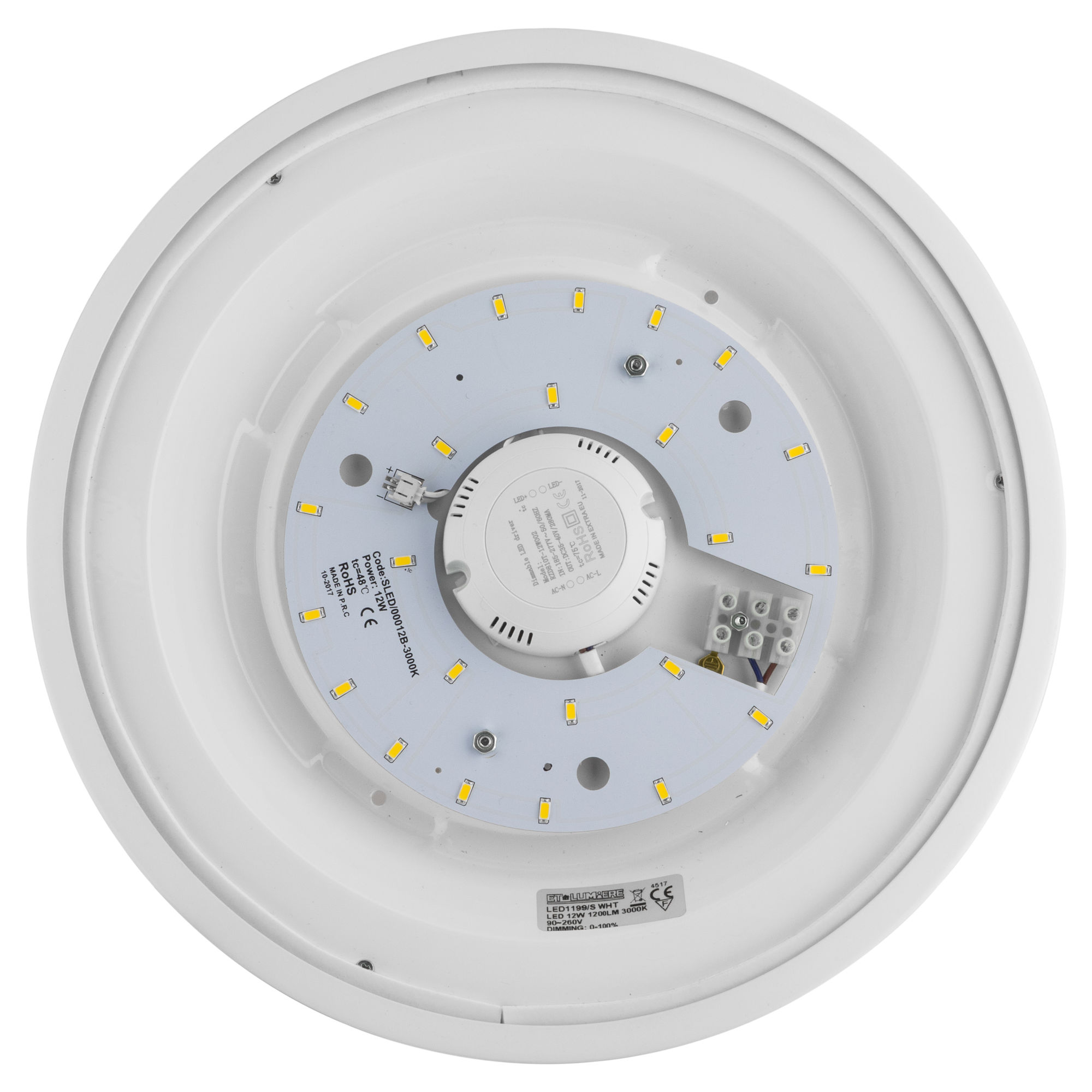 LED Slim Round Small 240V 3000K White 10W | Mr Resistor Lighting