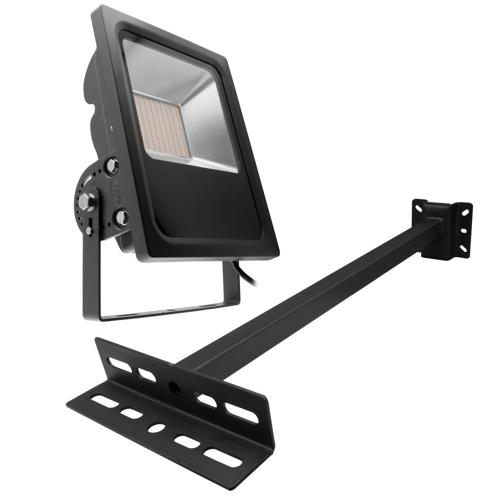 Black LED Outdoor Garden Sign Light 240V 80W (=800W) 3000K Warm White ...